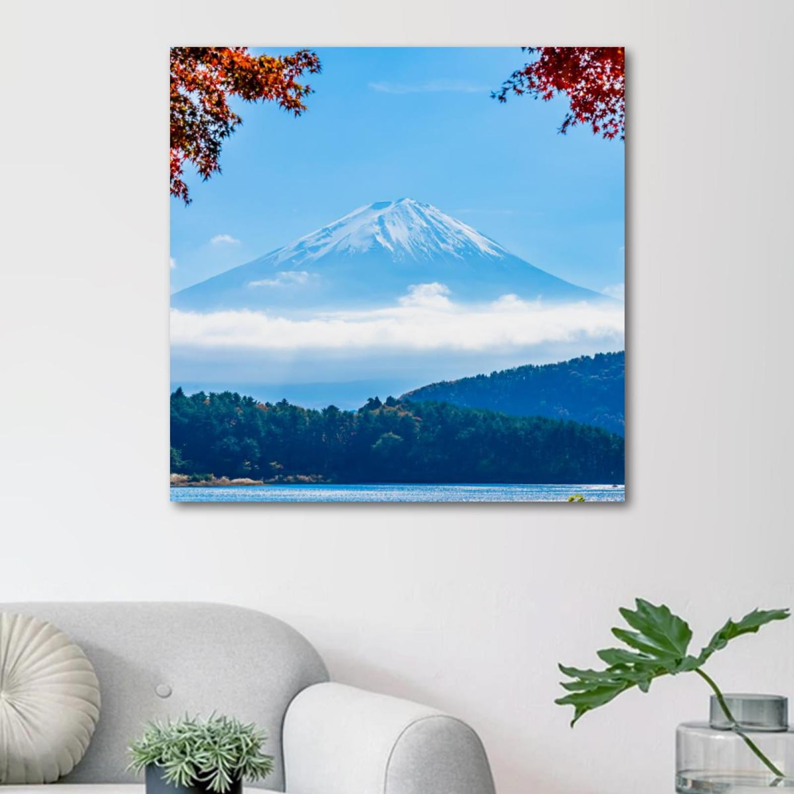 OWNSERIES Fuji Mountain Scenery Pattern Canvas Wall Art Paintings for ...