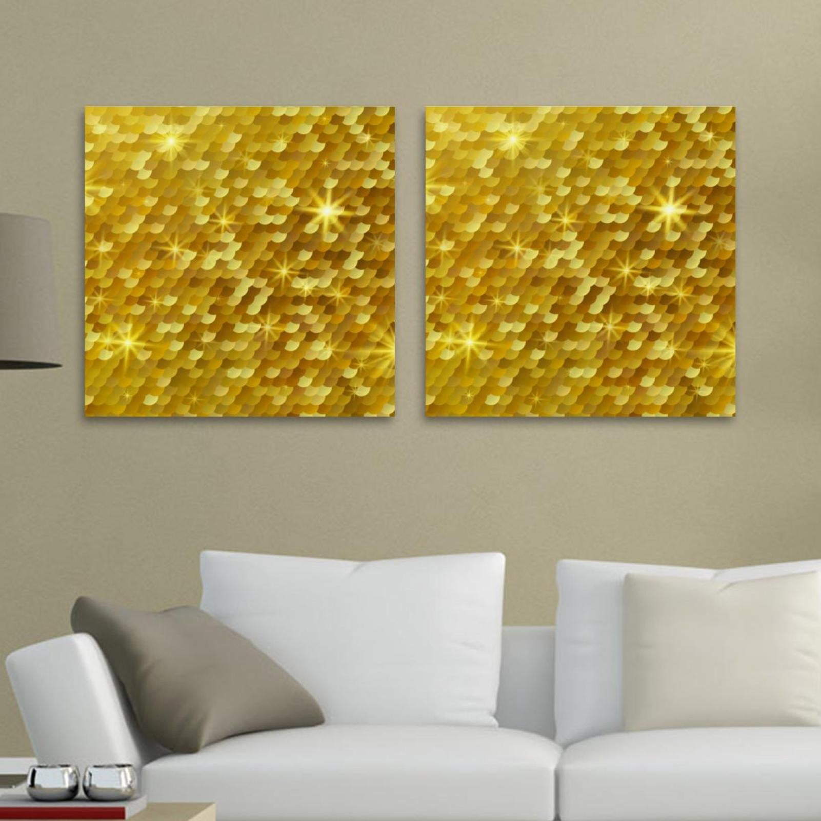 OWNSERIES Glittery Pattern Backgroung Pattern 2PC Canvas Wall Art ...