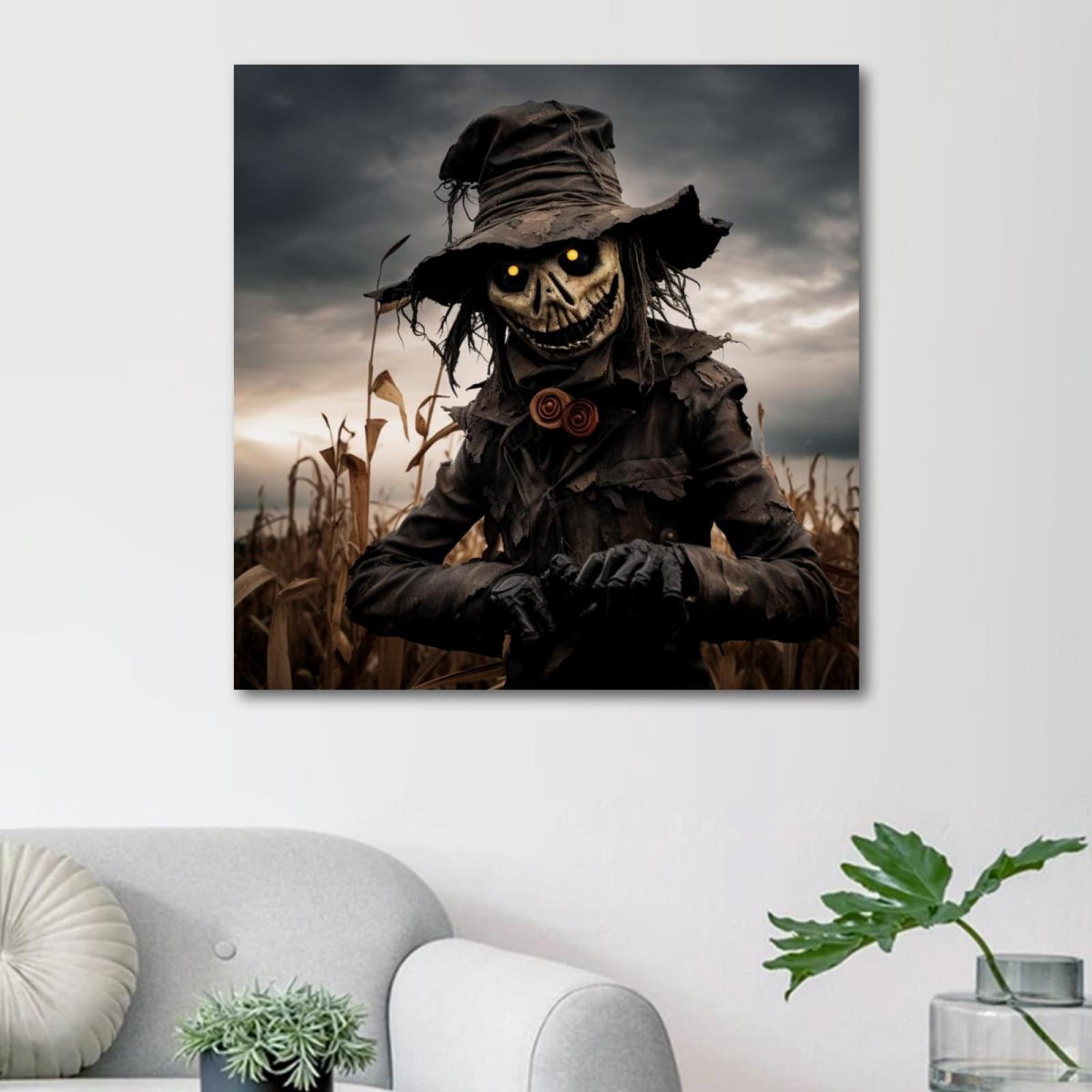 OWNSERIES Halloween Scarecrow Pattern Canvas Wall Art Paintings for ...