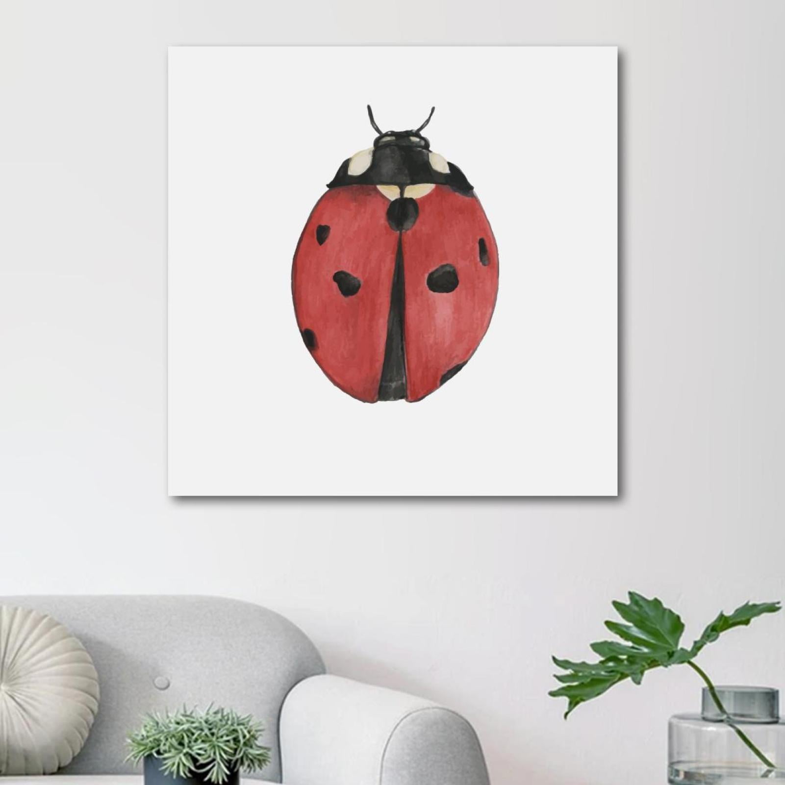 OWNSERIES Hand Drawn Ladybug-01 Pattern Canvas Wall Art Paintings for ...