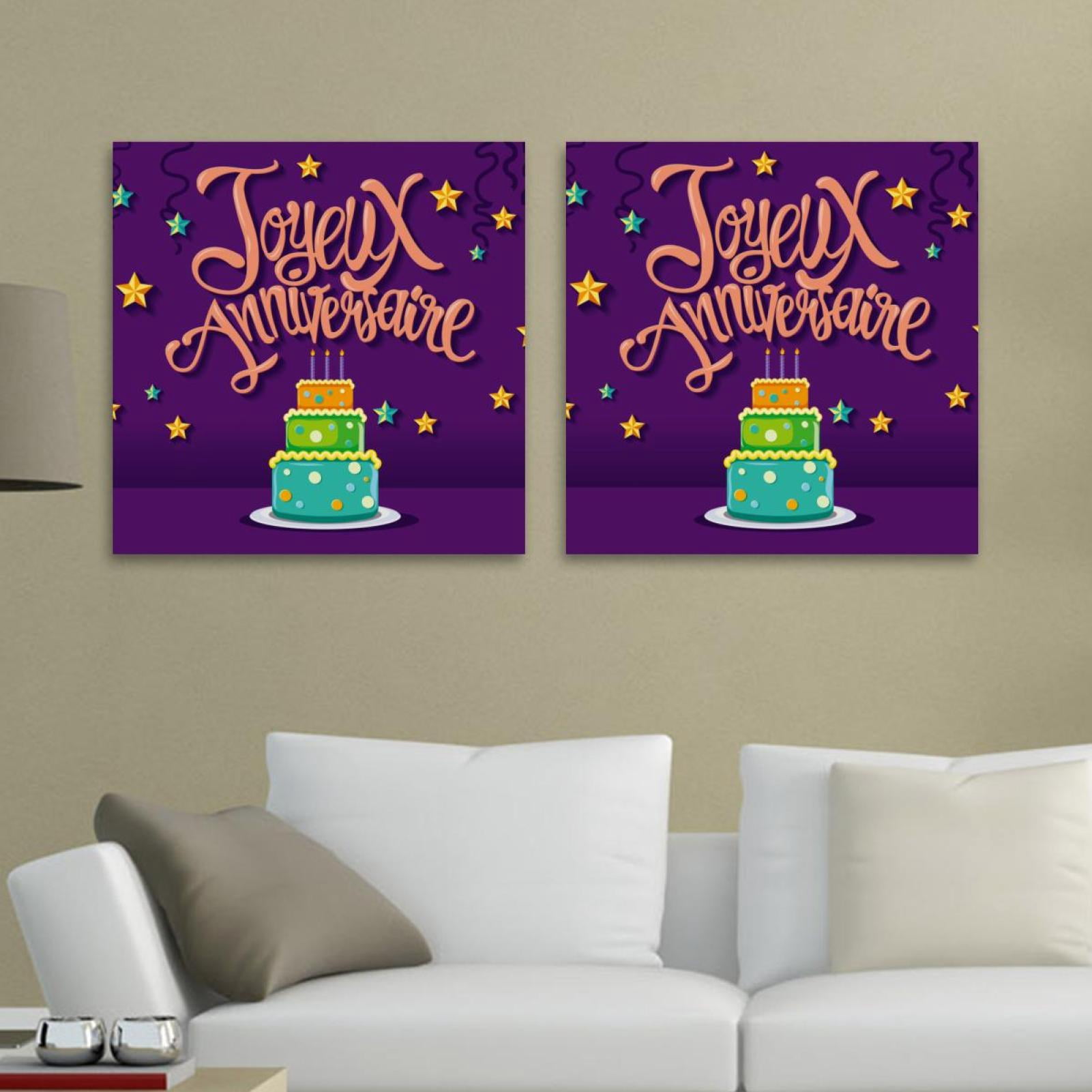 OWNSERIES Happy Birthday in French Joyeux Anniversaire with Tart Cake ...