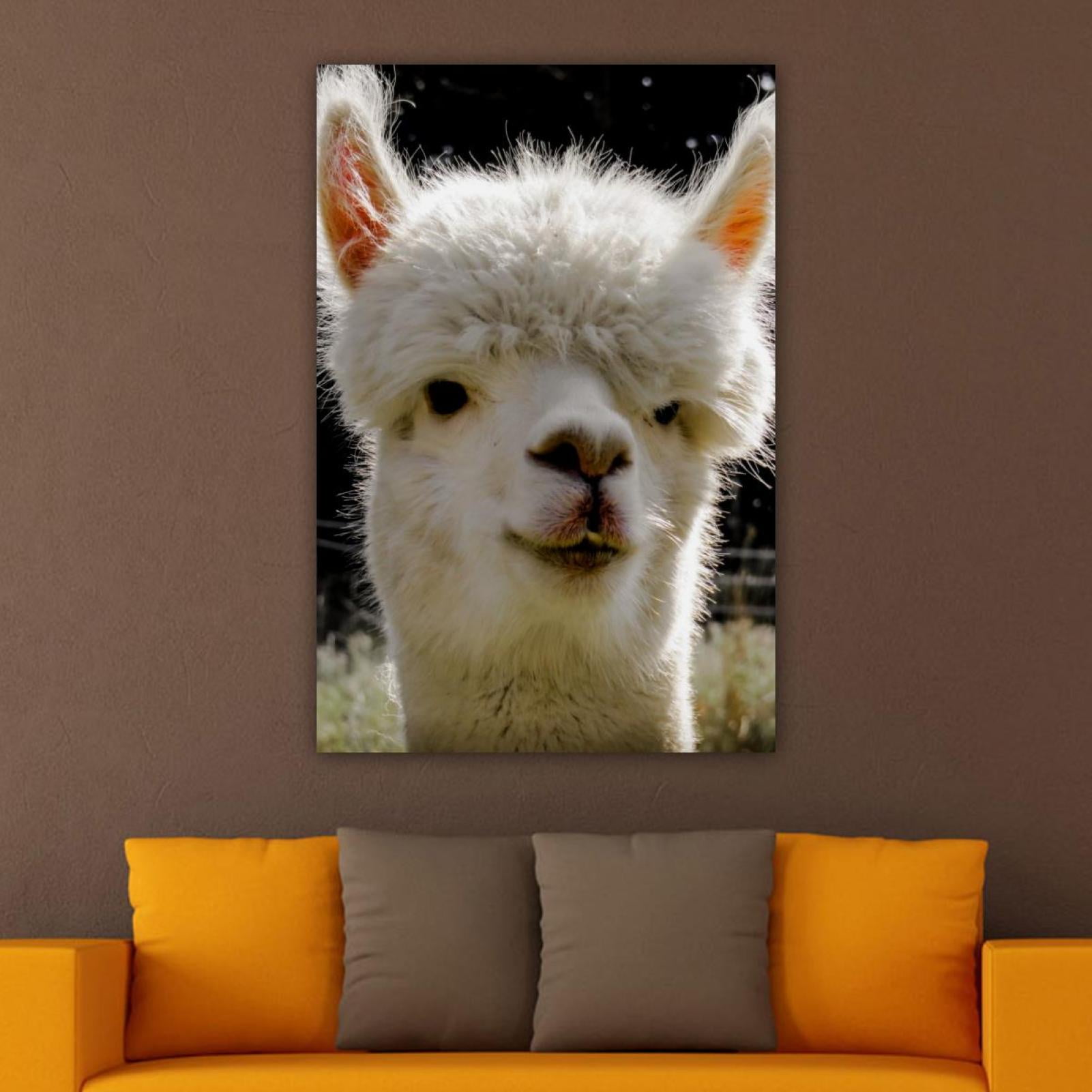 OWNSERIES Home Decor Alpaca Pattern Pattern Canvas Wall Art Paintings ...