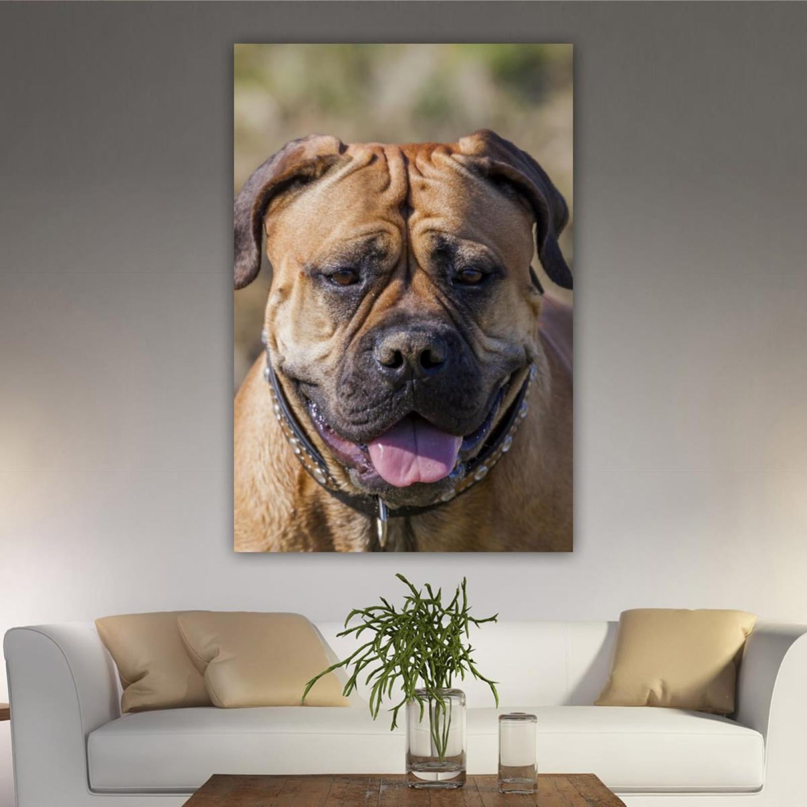OWNSERIES Home Decor Animal Bulldog Pattern Canvas Wall Art Paintings ...