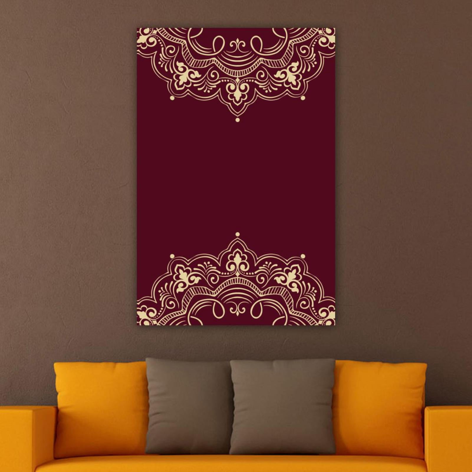 OWNSERIES Home Decor Arabian Style Arabesque Pattern 2 Pattern Canvas ...