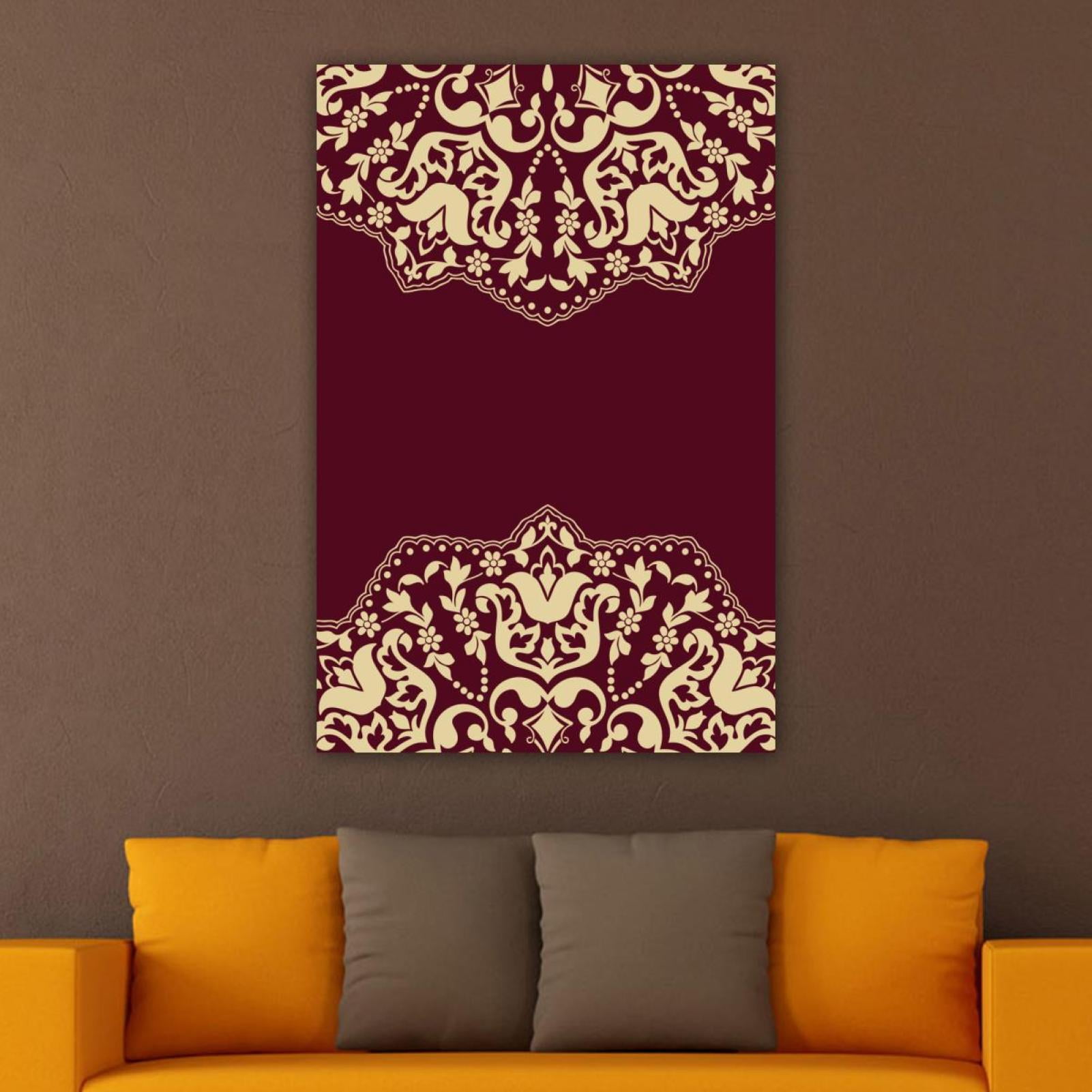 OWNSERIES Home Decor Arabian Style Arabesque Pattern Pattern Canvas ...