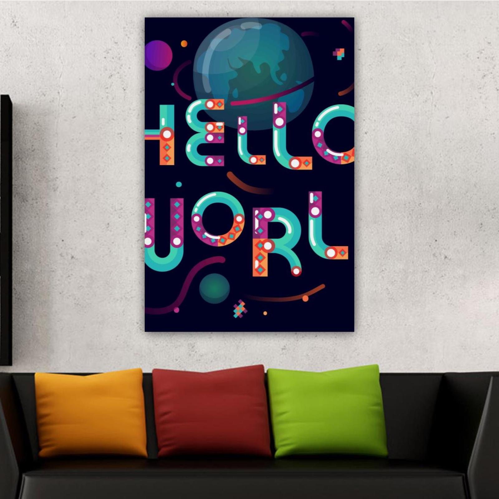 OWNSERIES Home Decor Cartoon Alphabet Pattern Canvas Wall Art Paintings ...