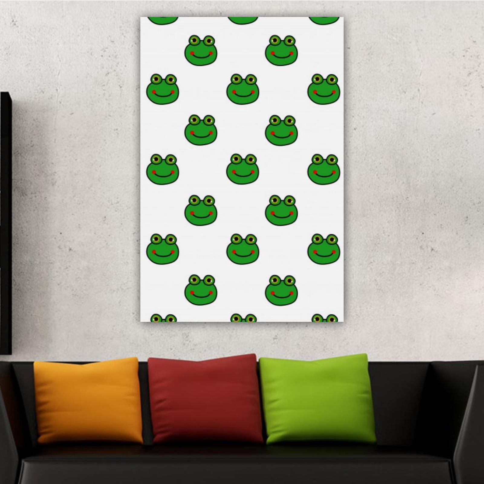 OWNSERIES Home Decor Cartoon Frogs Pattern Canvas Wall Art Paintings ...