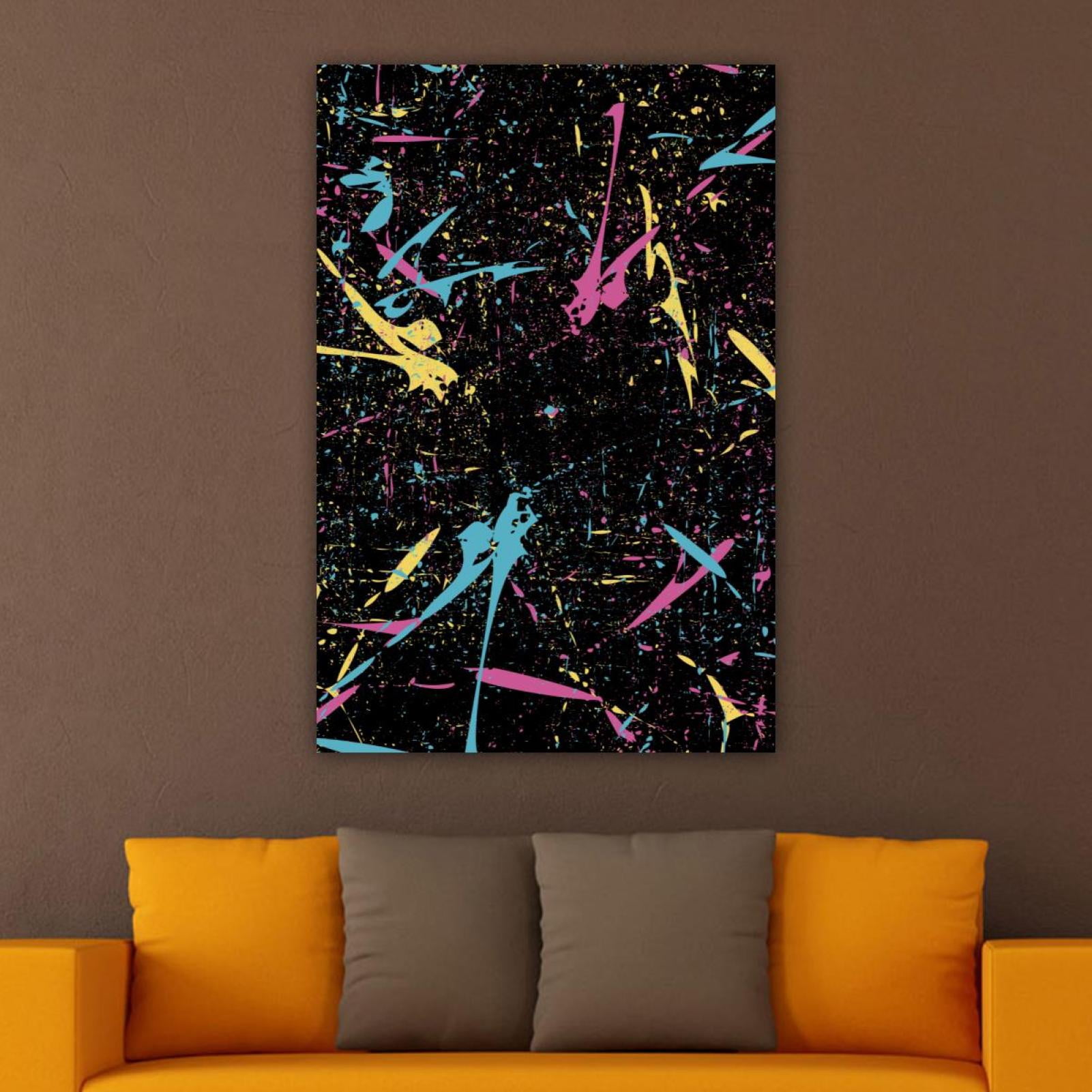 OWNSERIES Home Decor Colorful Abstract Oil Painting Pattern Canvas Wall ...