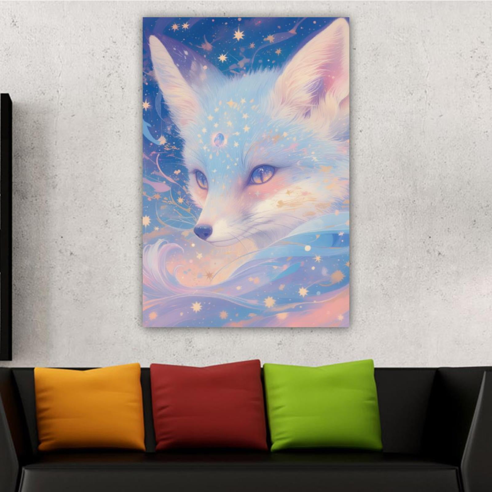OWNSERIES Home Decor Cute Little Fox Pattern Canvas Wall Art Paintings ...