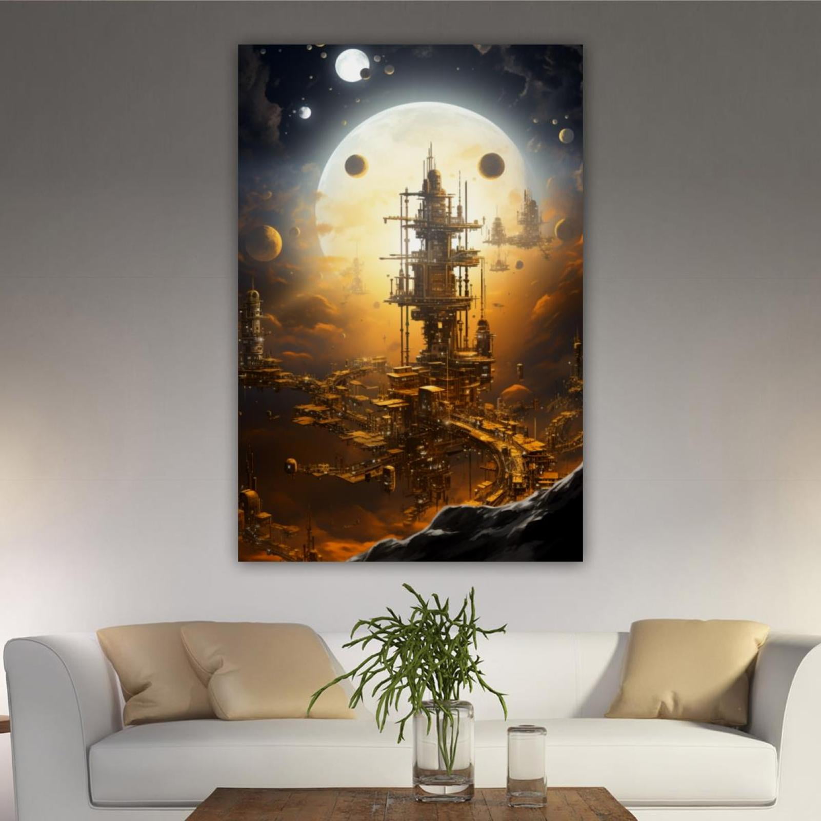 OWNSERIES Home Decor Exploring the Unknown Universe Canvas Wall Art ...