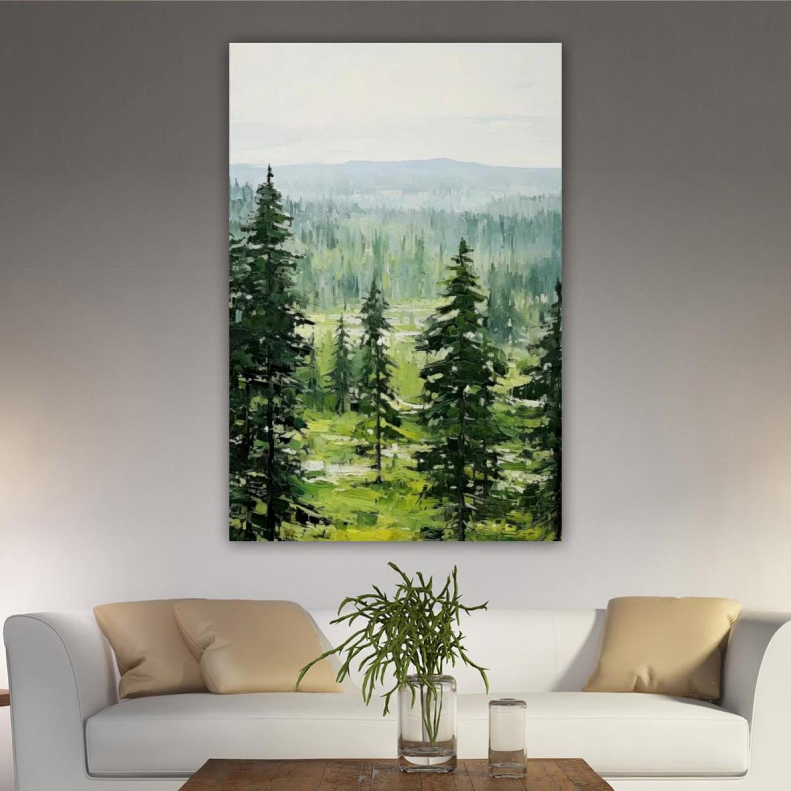 OWNSERIES Home Decor Four Seasons Scenery Pattern Canvas Wall Art ...