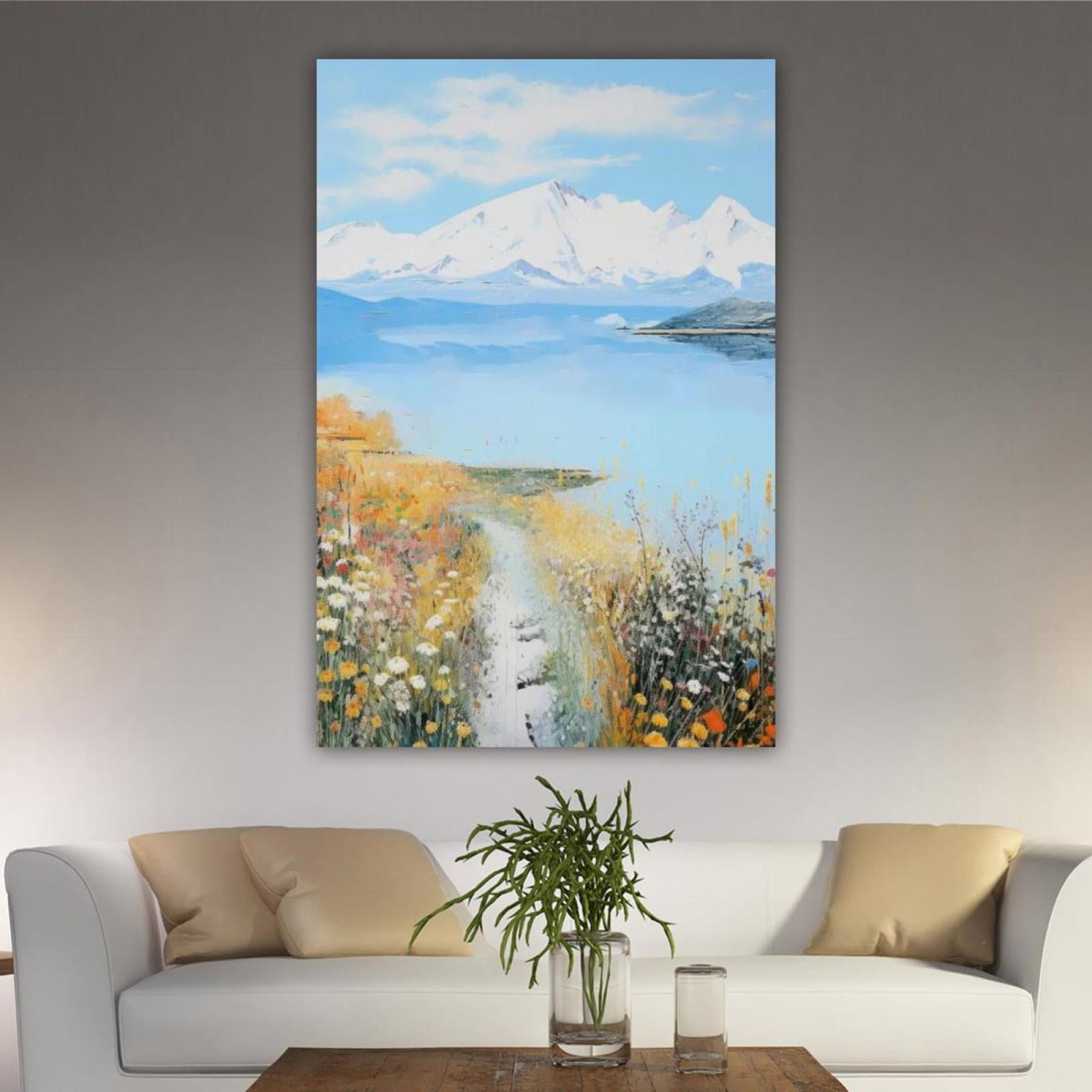 OWNSERIES Home Decor Four Seasons Scenery Pattern Canvas Wall Art ...