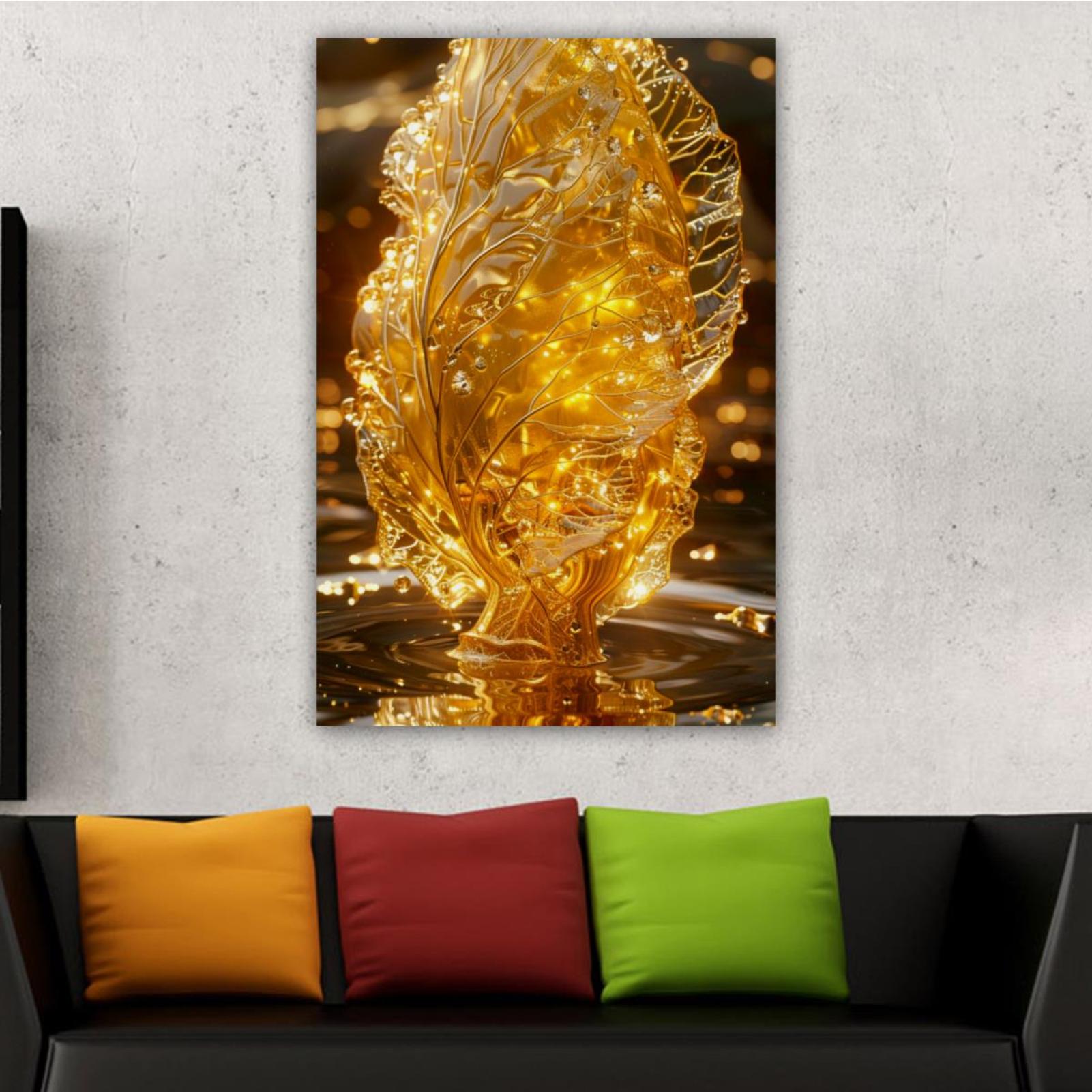 OWNSERIES Home Decor Good Fortune and Luck Pattern Canvas Wall Art ...