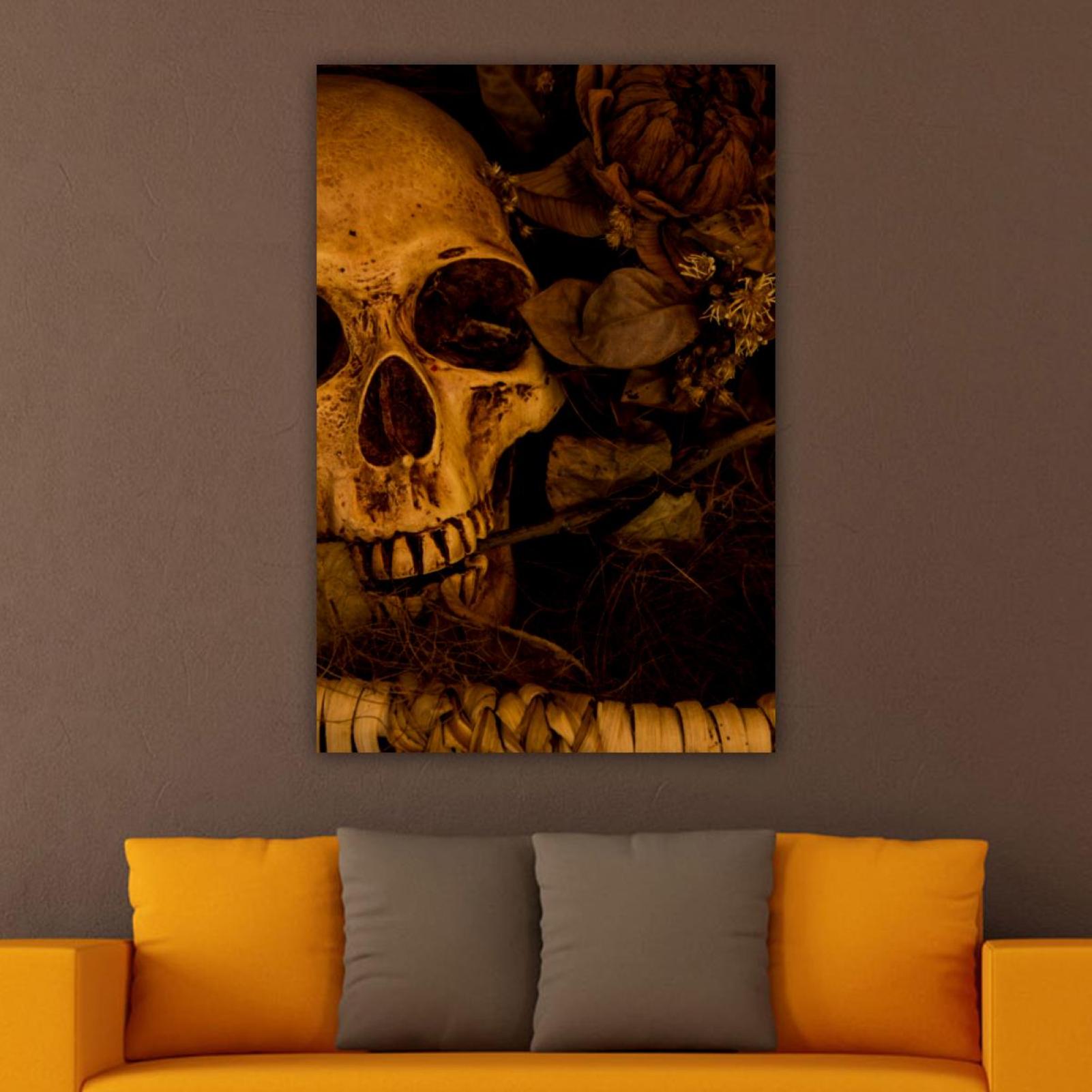 OWNSERIES Home Decor Human Skeleton Novelty Pattern Canvas Wall Art ...