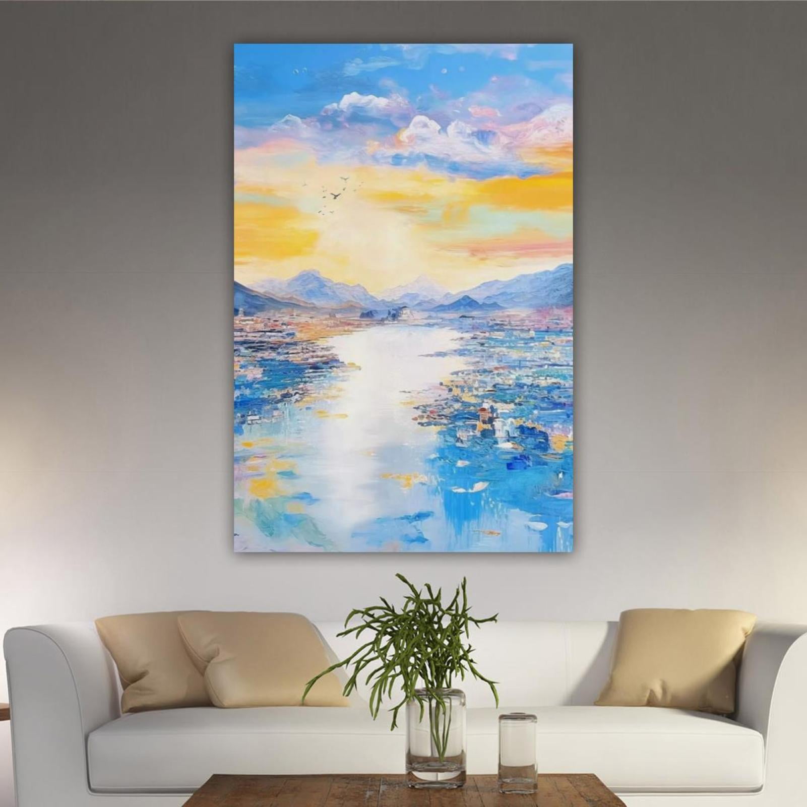 OWNSERIES Home Decor the Most Beautiful Sunset Pattern Canvas Wall Art ...