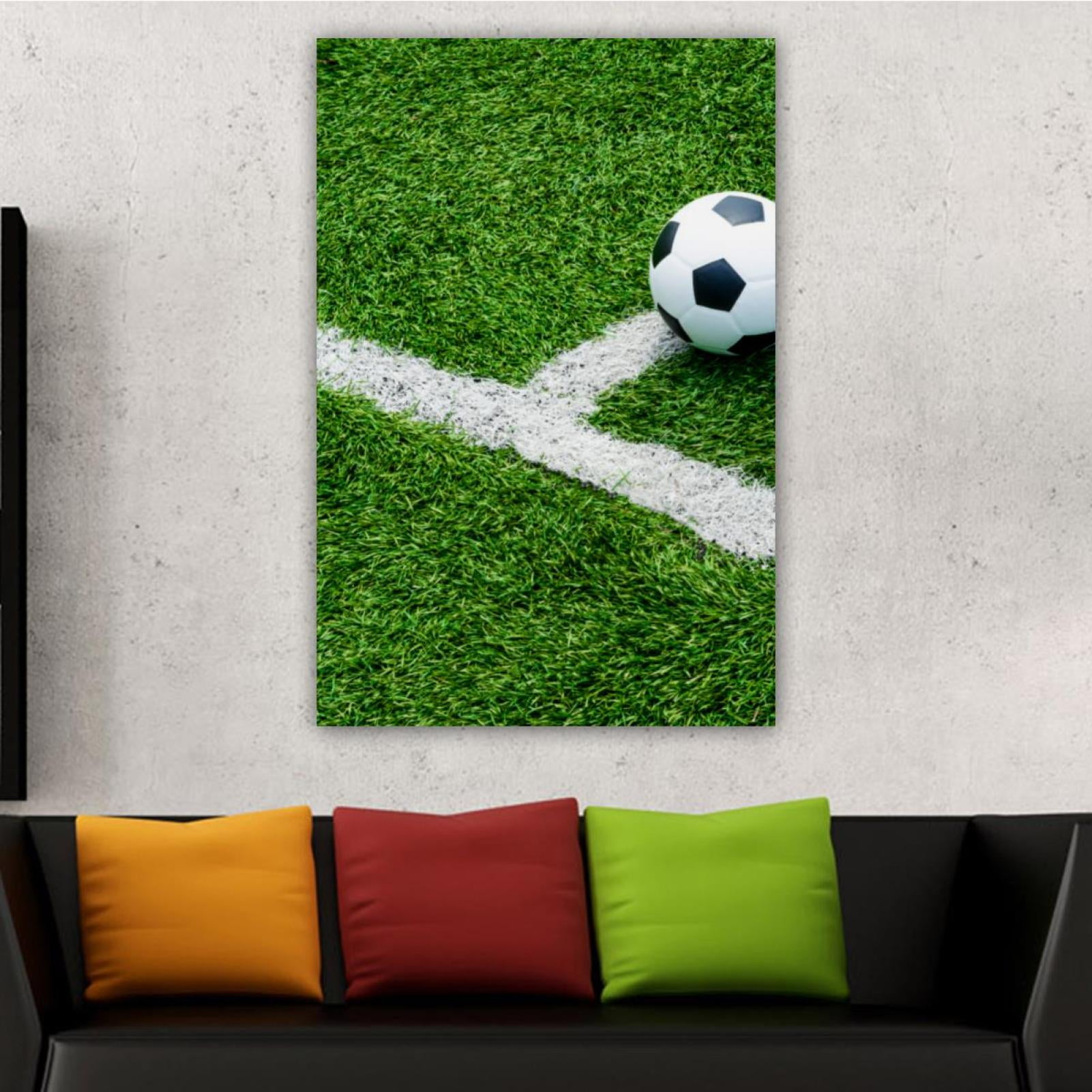 OWNSERIES Home Decor Sport Football Field Pattern Canvas Wall Art ...