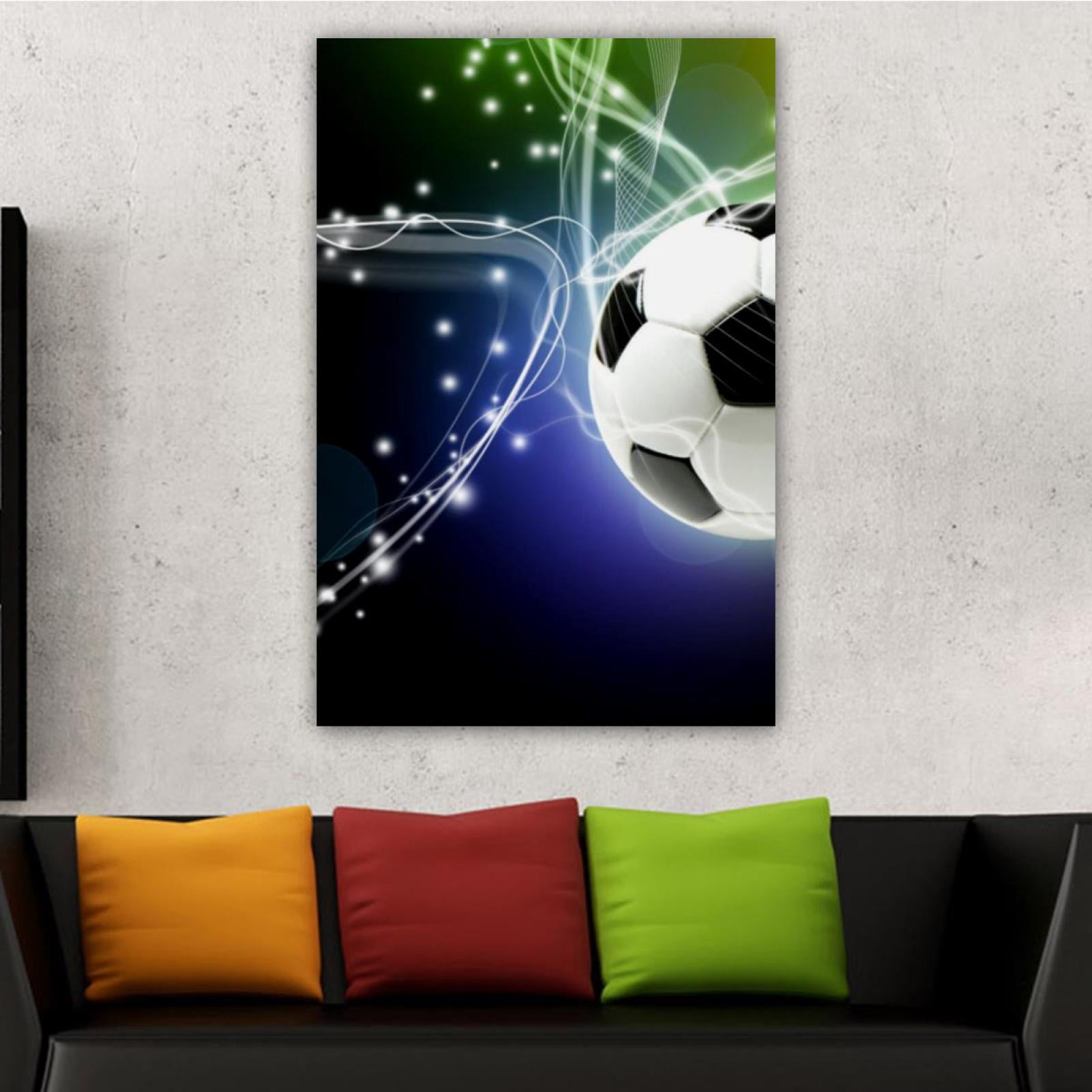 OWNSERIES Home Decor Sport Soccer Abstract Pattern Canvas Wall Art ...