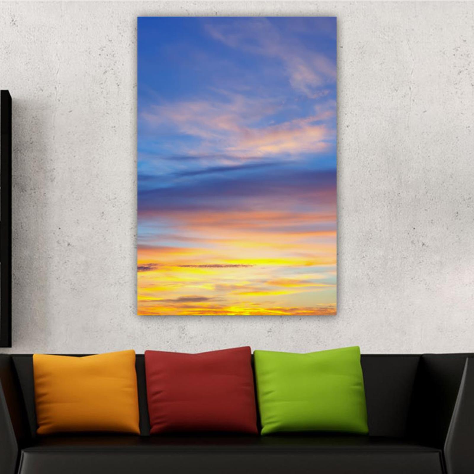 OWNSERIES Home Decor Sunrise Sky Background Pattern Canvas Wall Art ...