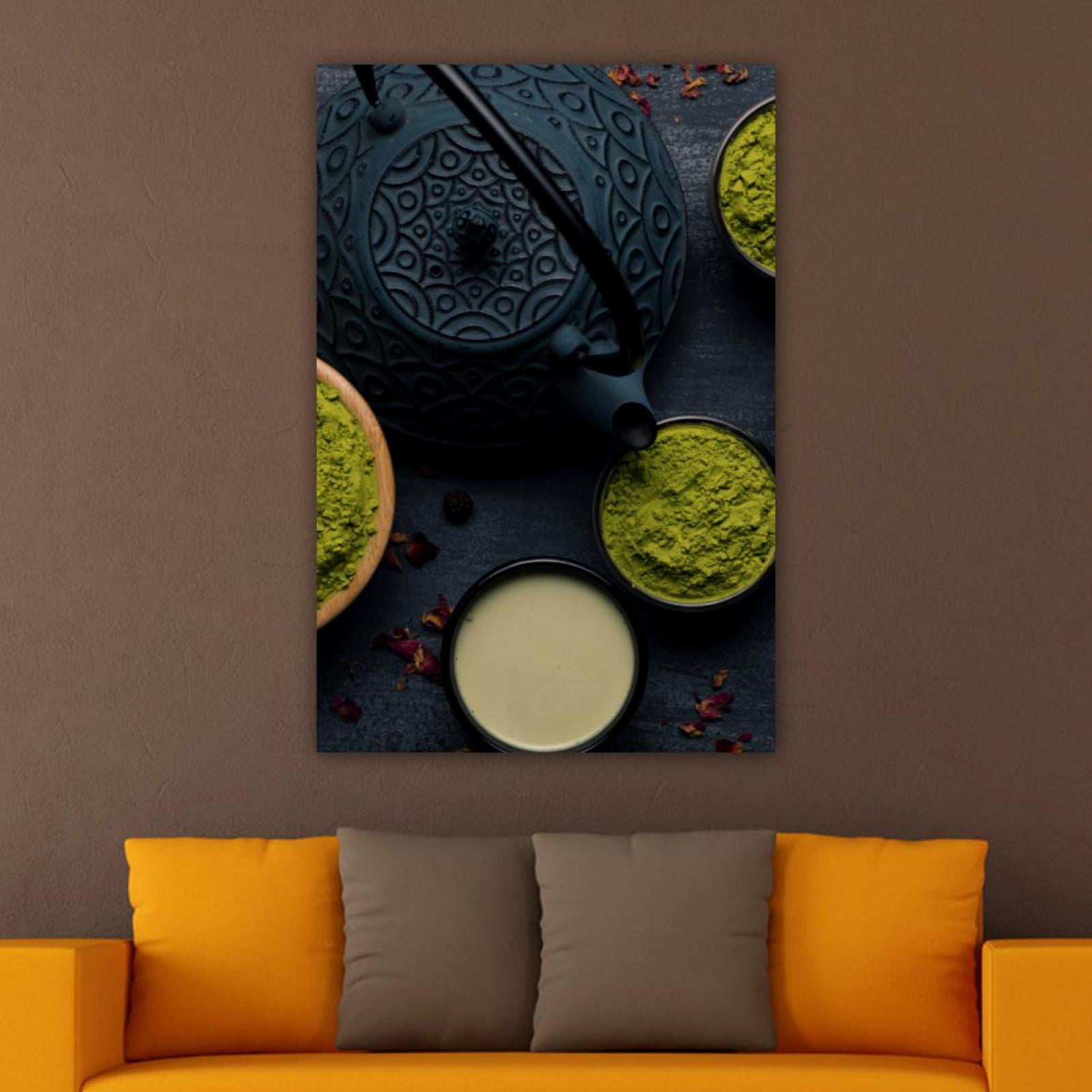 OWNSERIES Home Decor Top View Traditional Japan Tea Ceremony Pattern ...