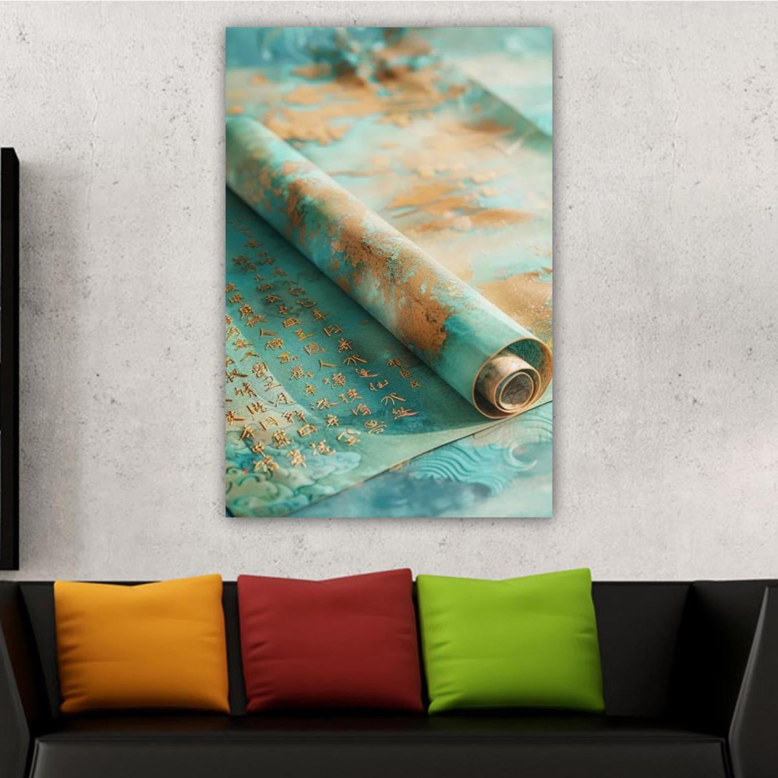 OWNSERIES Home Decor an Unrolled Ancient Chinese Rice Paper Book ...