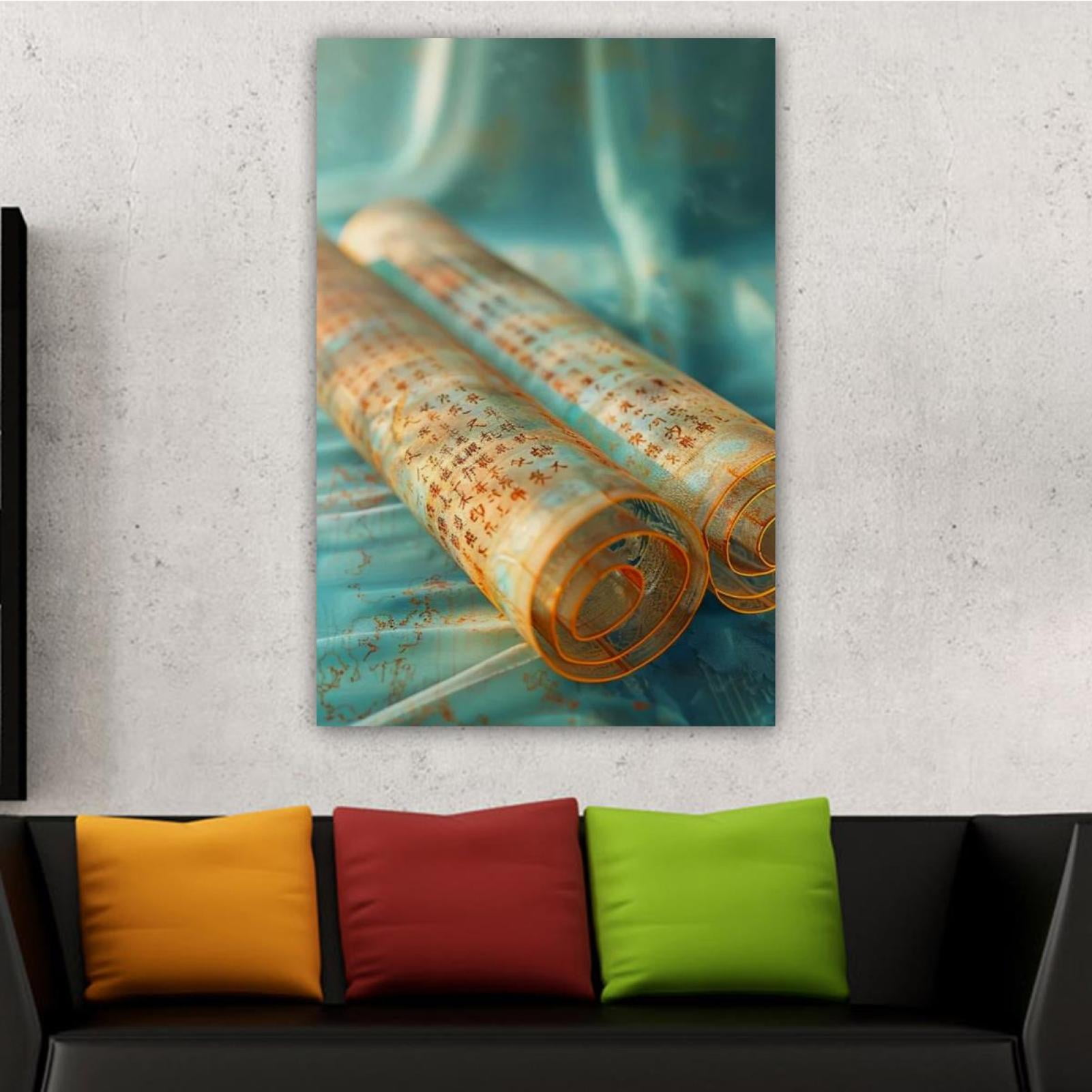 OWNSERIES Home Decor an Unrolled Ancient Chinese Rice Paper Book ...