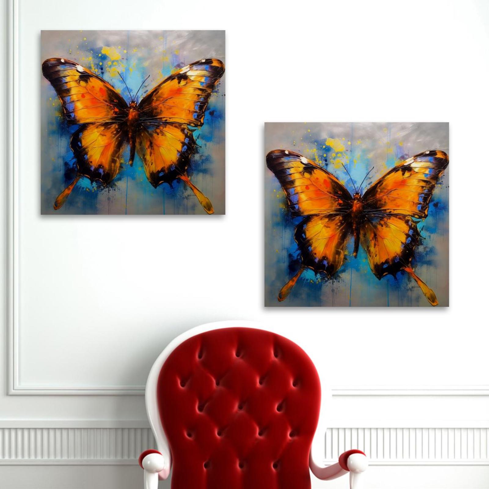 OWNSERIES Independence Day Pattern 2PC Canvas Wall Art Paintings for ...