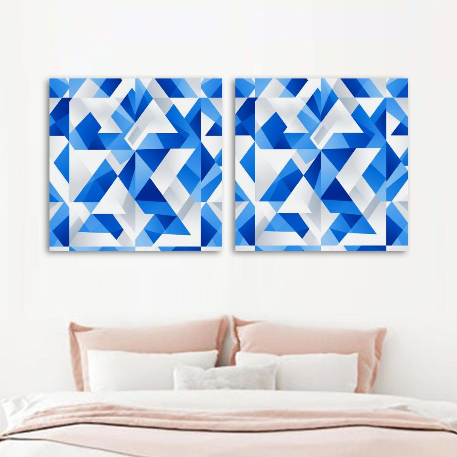 OWNSERIES Israeli Flag Pattern Pattern 2PC Canvas Wall Art Paintings ...