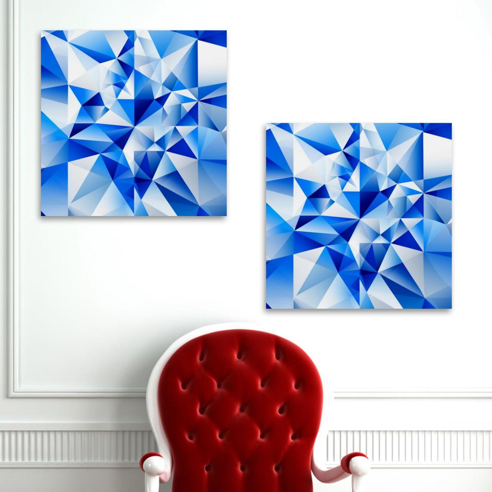 OWNSERIES Israeli Flag Pattern 2PC Canvas Wall Art Paintings for Living ...