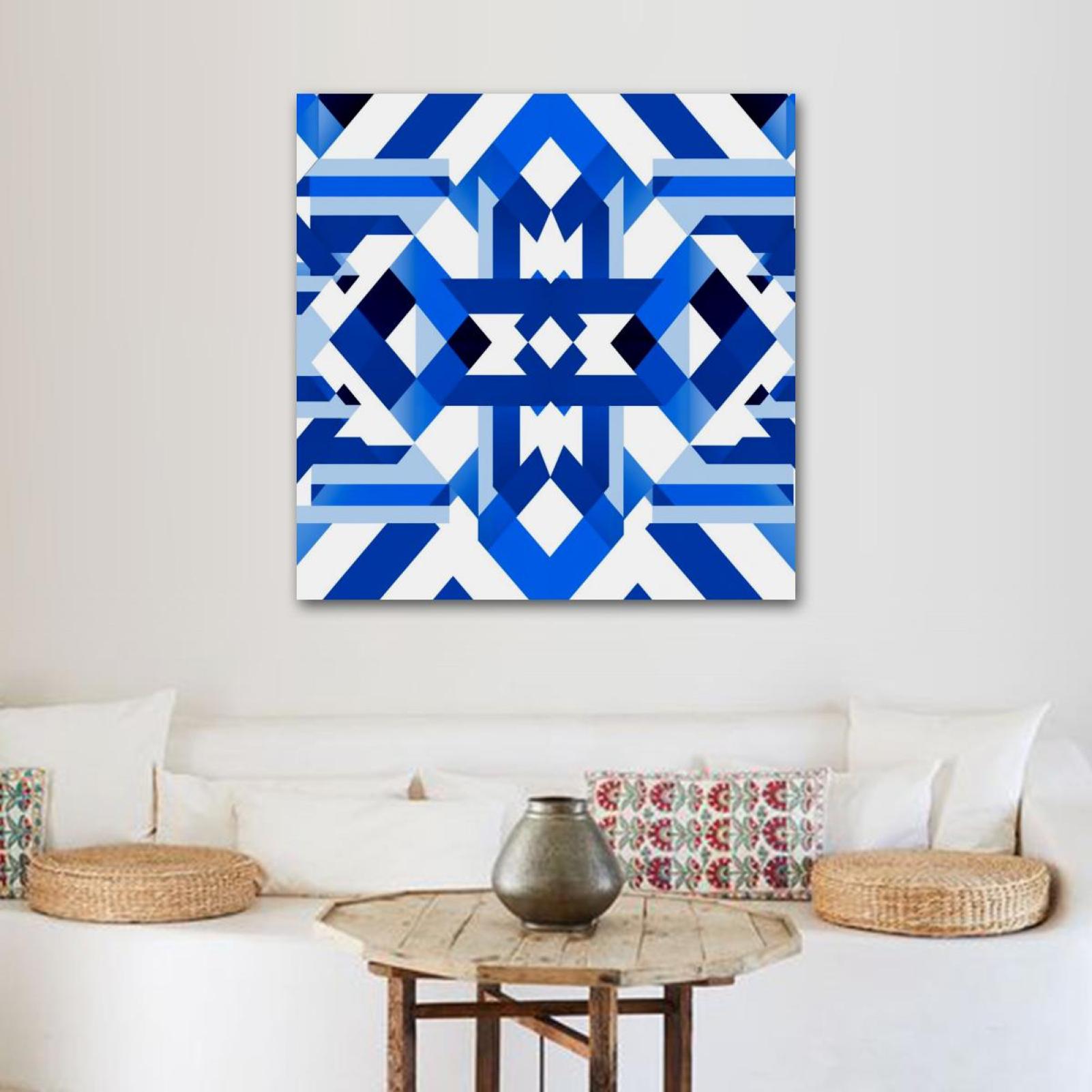 OWNSERIES Israeli Flag Pattern Pattern Canvas Wall Art Paintings for ...