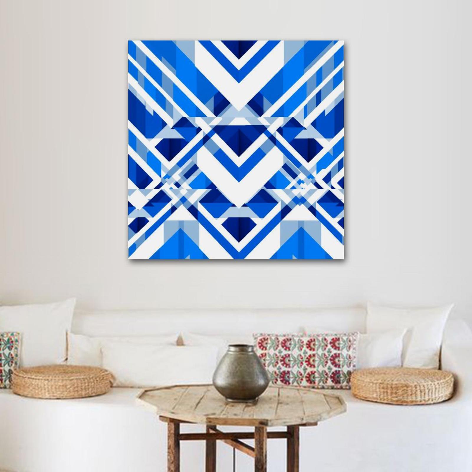 OWNSERIES Israeli Flag Pattern Pattern Canvas Wall Art Paintings for ...