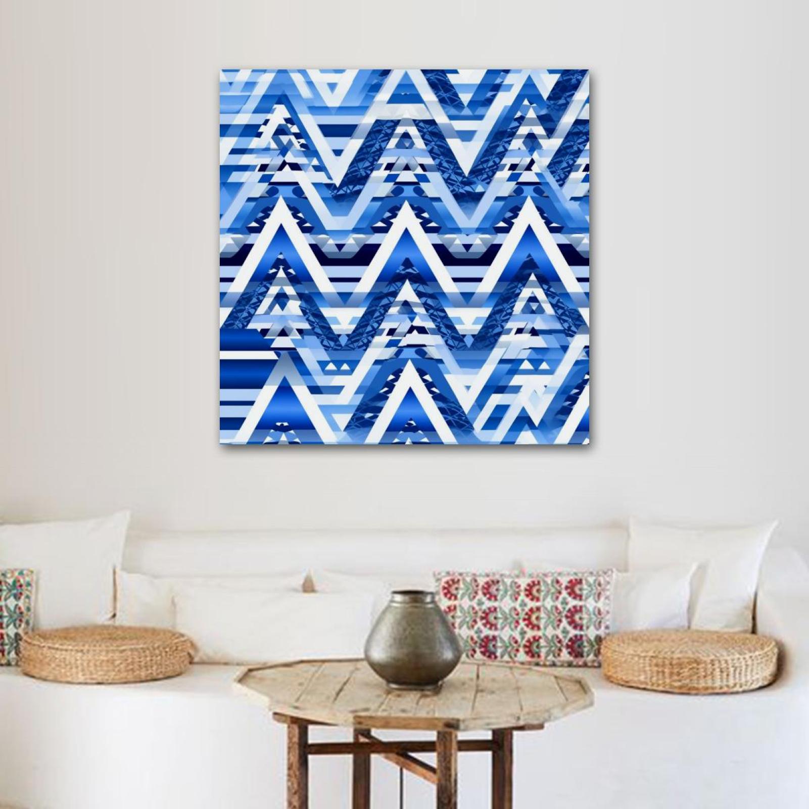 OWNSERIES Israeli Flag Pattern Pattern Canvas Wall Art Paintings for ...