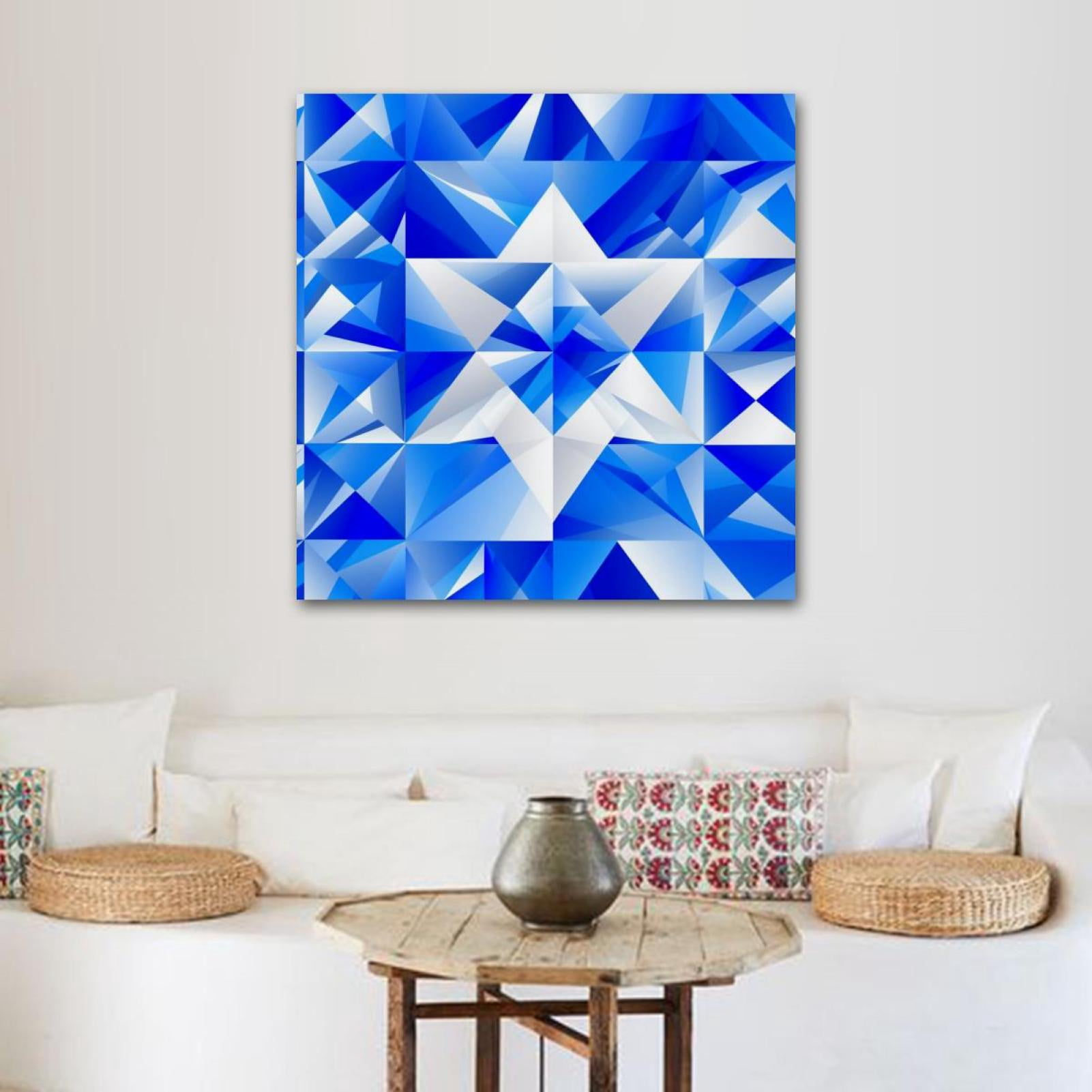 OWNSERIES Israeli Flag Pattern Pattern Canvas Wall Art Paintings for ...