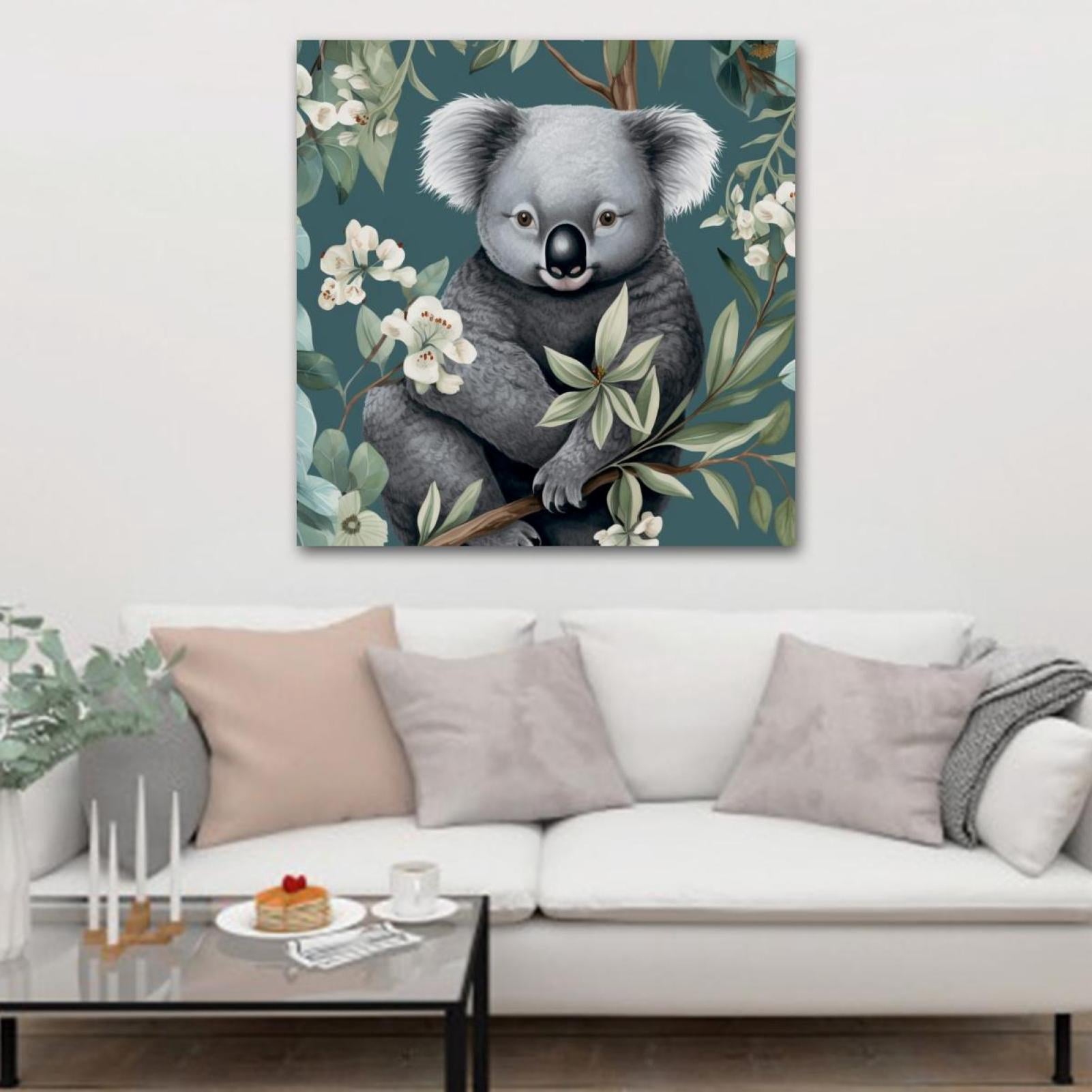 OWNSERIES Koala Pattern Canvas Wall Art Paintings for Living Room ...