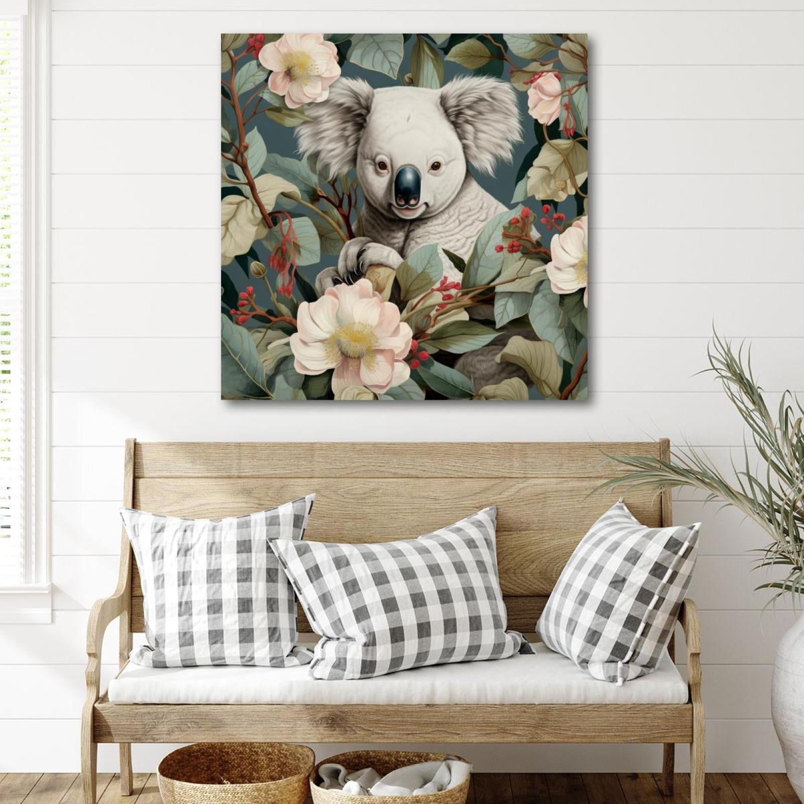 OWNSERIES Koala Pattern Canvas Wall Art Paintings for Living Room ...