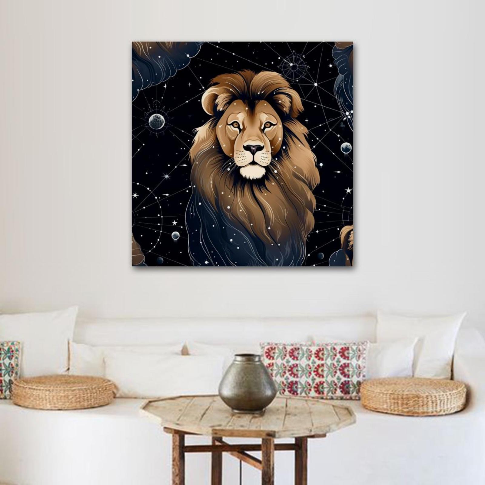 OWNSERIES Leo Constellation Pattern Canvas Wall Art Paintings for ...