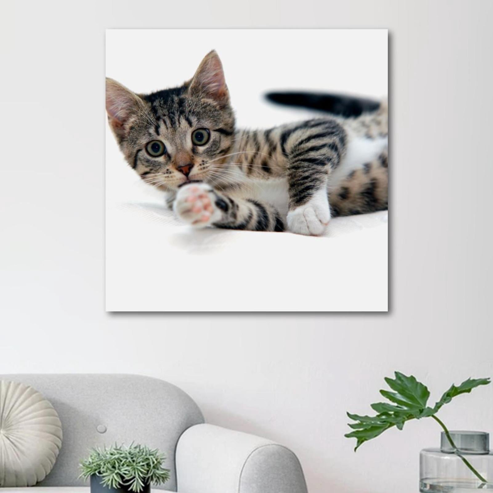 OWNSERIES Lying Cat Pattern Canvas Wall Art Paintings for Living Room ...