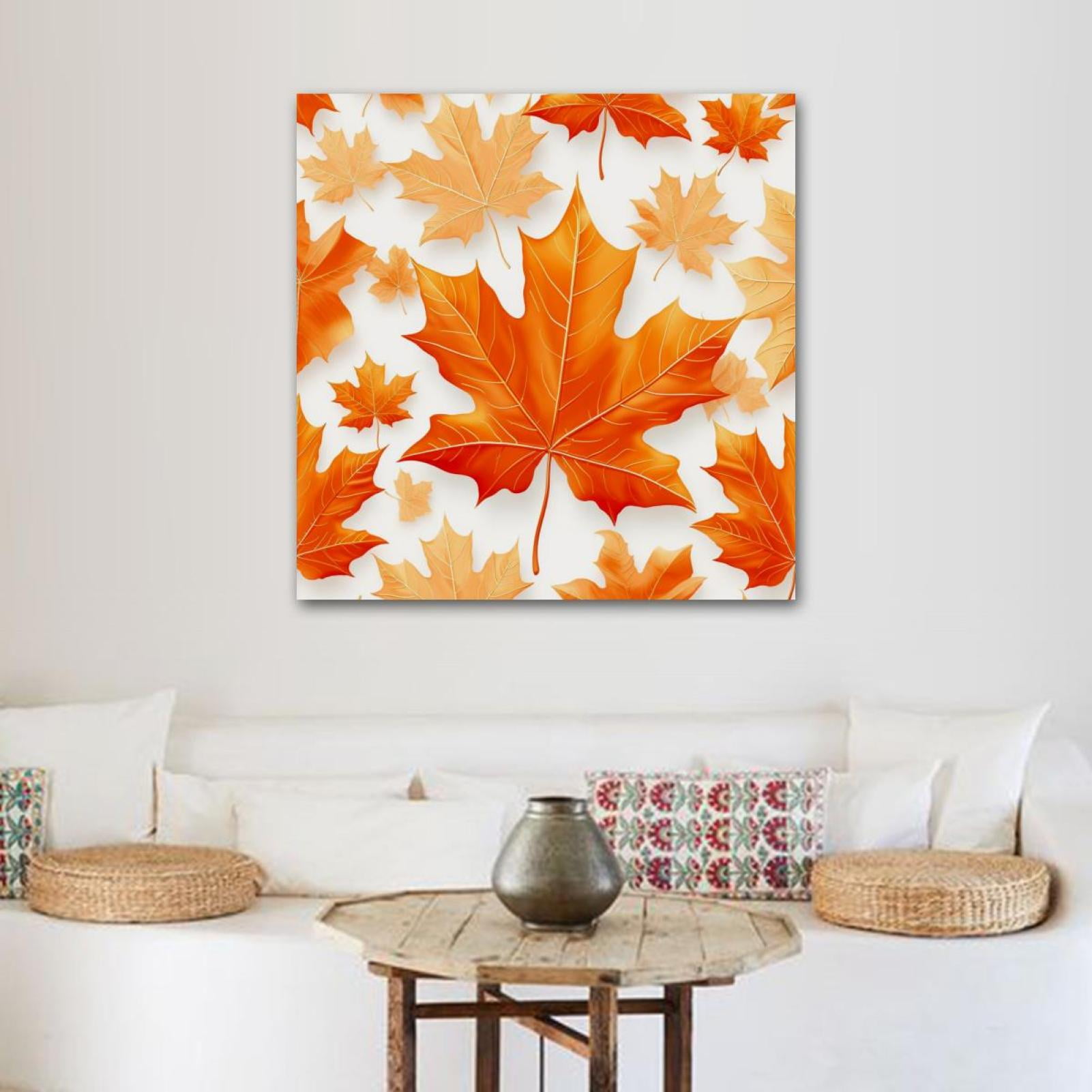 OWNSERIES Maple leaves Pattern Pattern Canvas Wall Art Paintings for ...