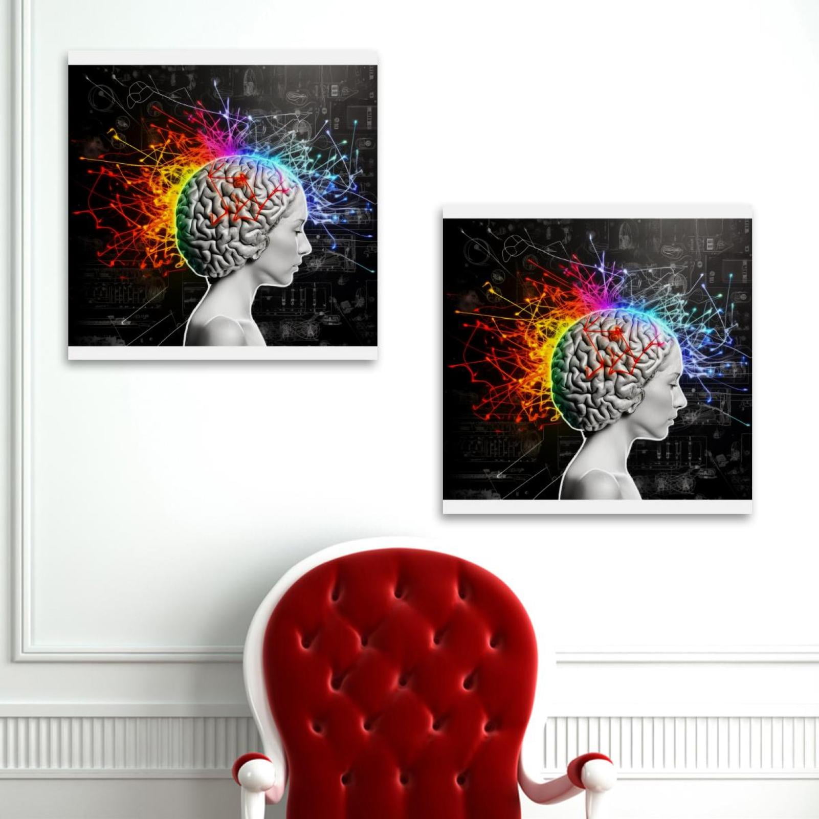 OWNSERIES Mathematical Engineering Pattern 2PC Canvas Wall Art ...