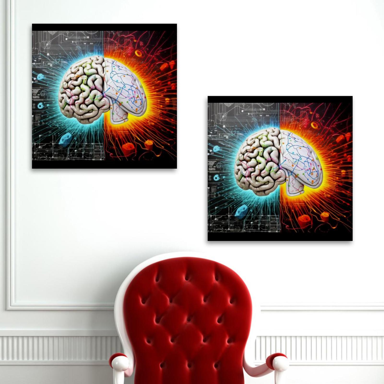 OWNSERIES Mathematical Engineering Pattern 2PC Canvas Wall Art ...