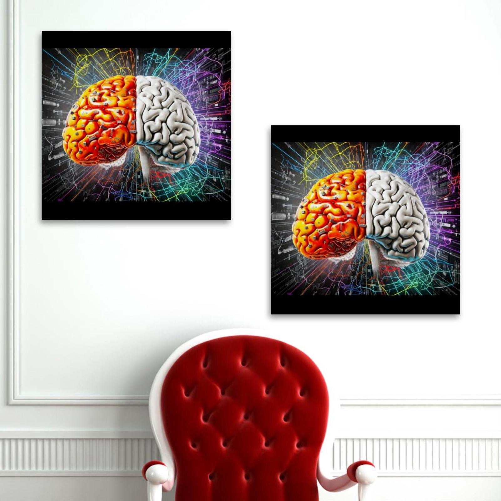 OWNSERIES Mathematical Engineering Pattern 2PC Canvas Wall Art ...