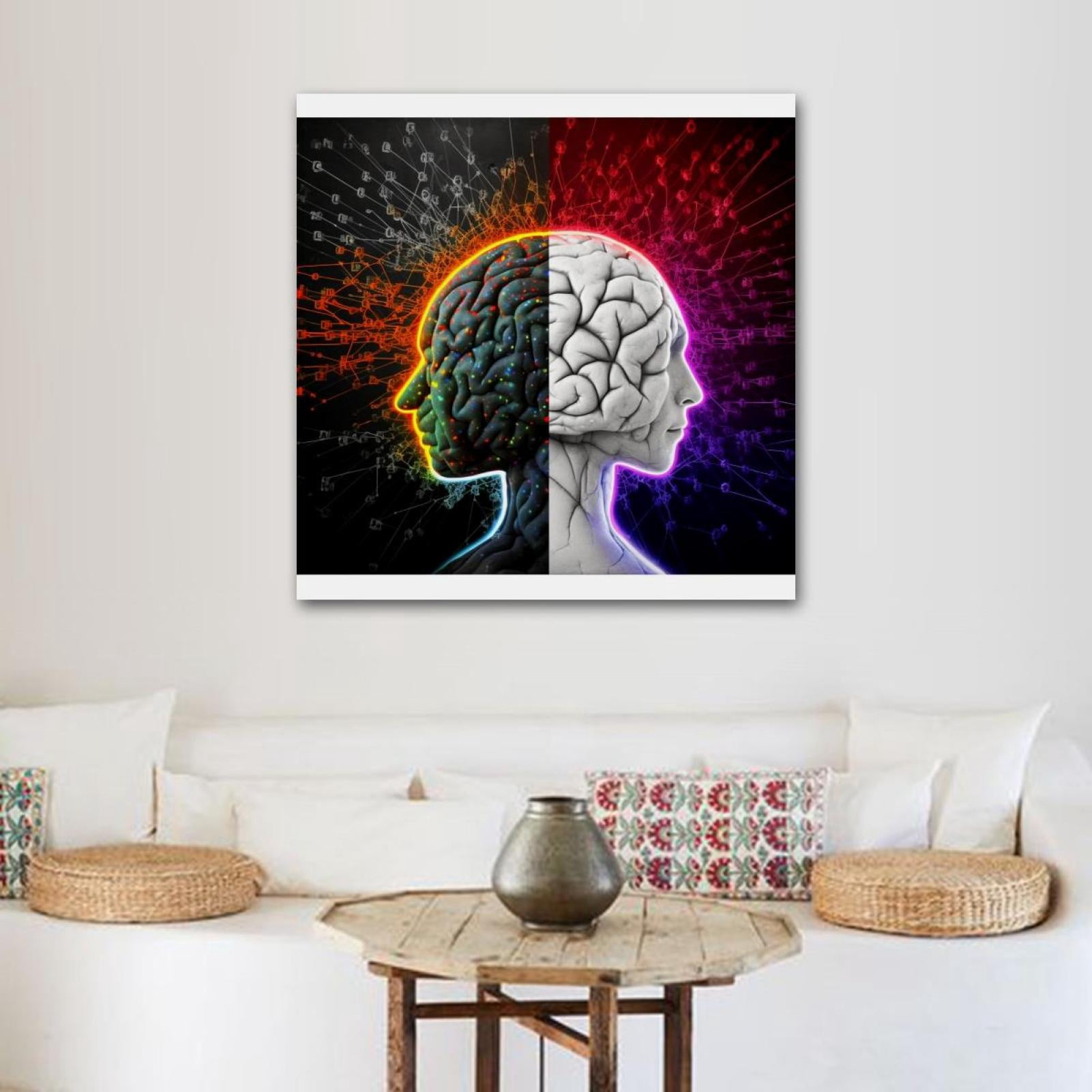OWNSERIES Mathematical Engineering Pattern Canvas Wall Art Paintings ...