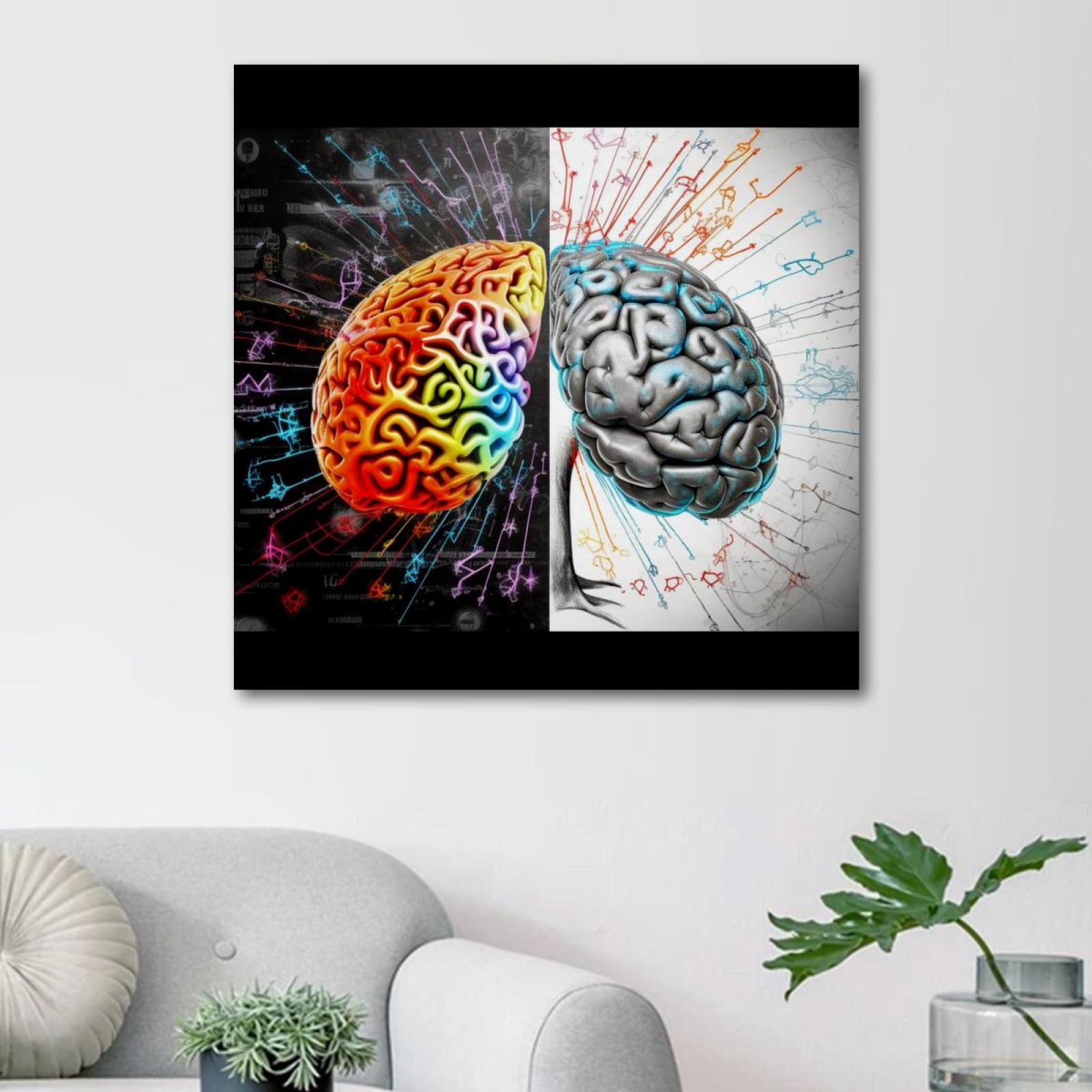 OWNSERIES Mathematical Engineering Pattern Canvas Wall Art Paintings ...