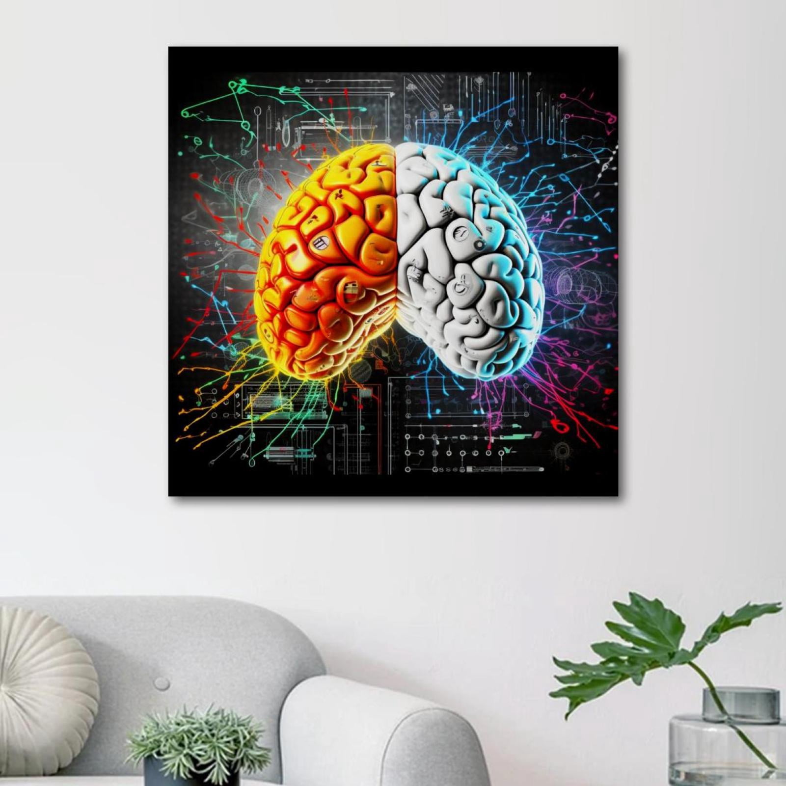 OWNSERIES Mathematical Engineering Pattern Canvas Wall Art Paintings ...