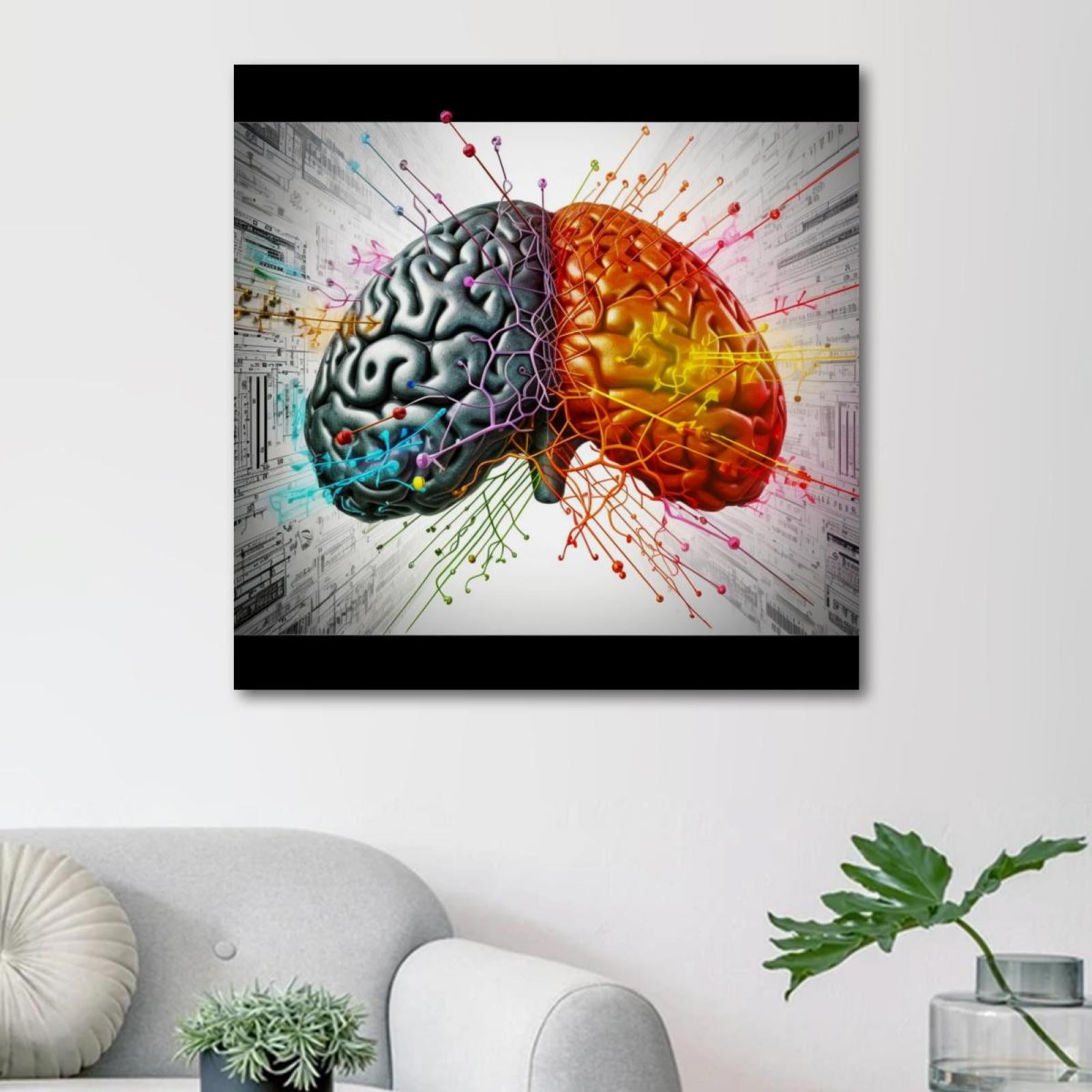 OWNSERIES Mathematical Engineering Pattern Canvas Wall Art Paintings ...