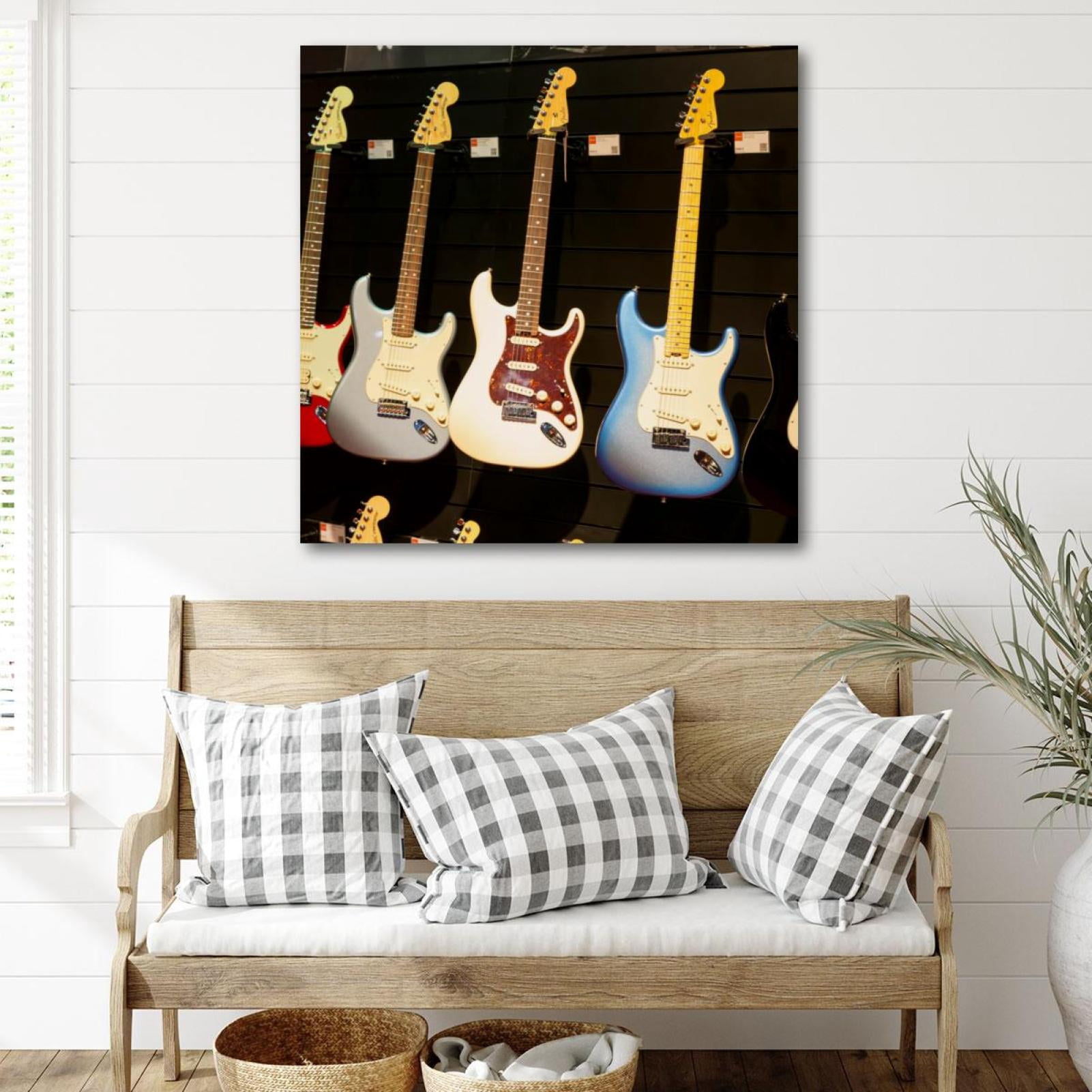 OWNSERIES Musical Instruments Guitar Pattern Canvas Wall Art Paintings ...