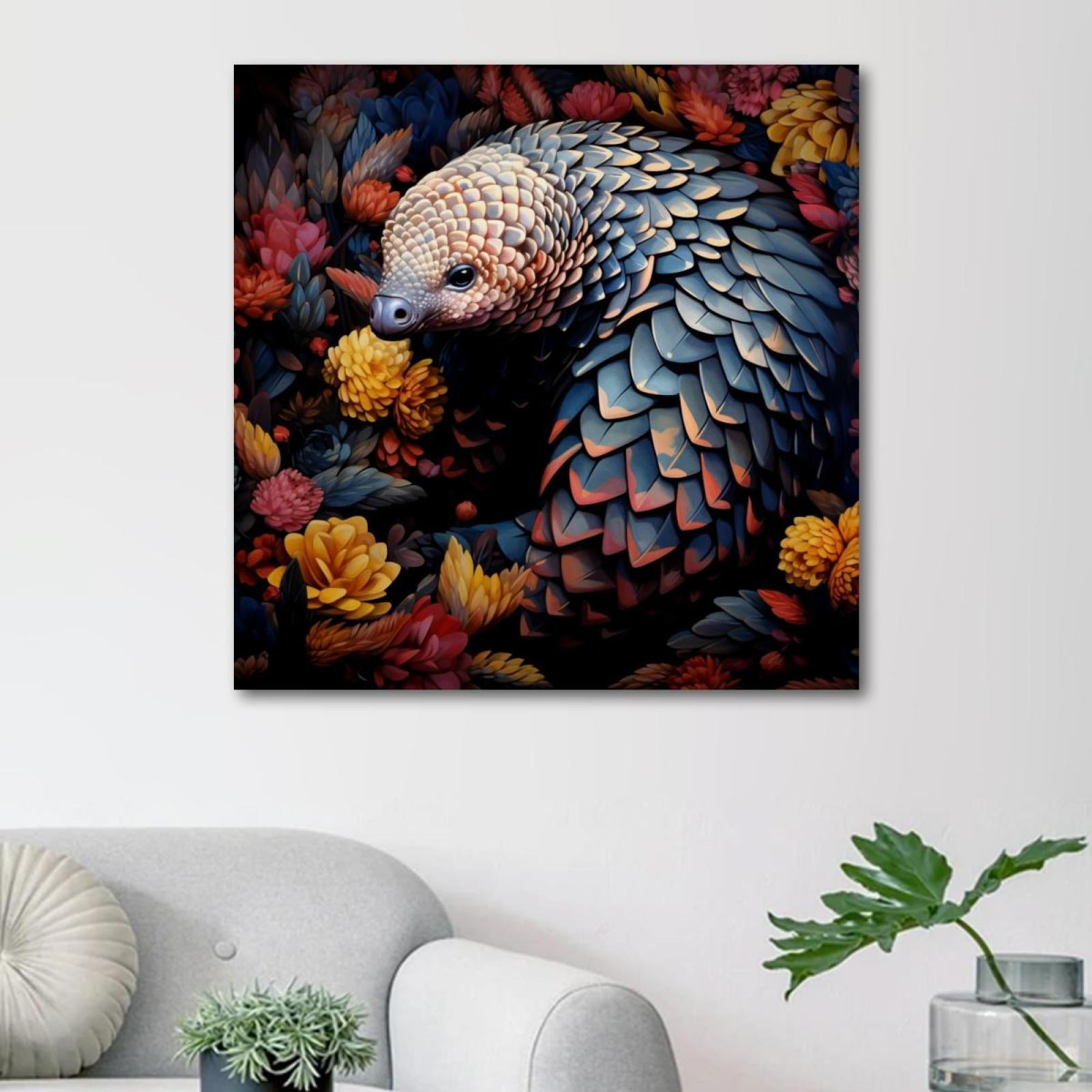 OWNSERIES Pangolin Pattern Canvas Wall Art Paintings for Living Room ...