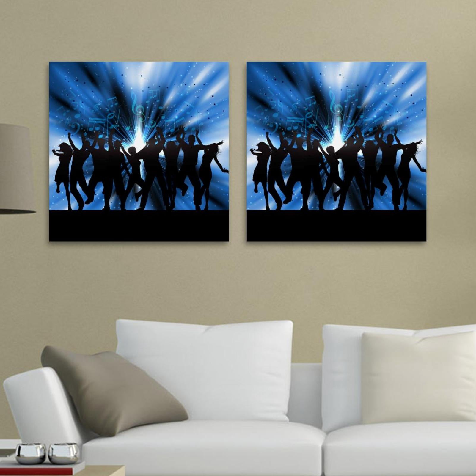 OWNSERIES Party Background Pattern 2PC Canvas Wall Art Paintings for ...