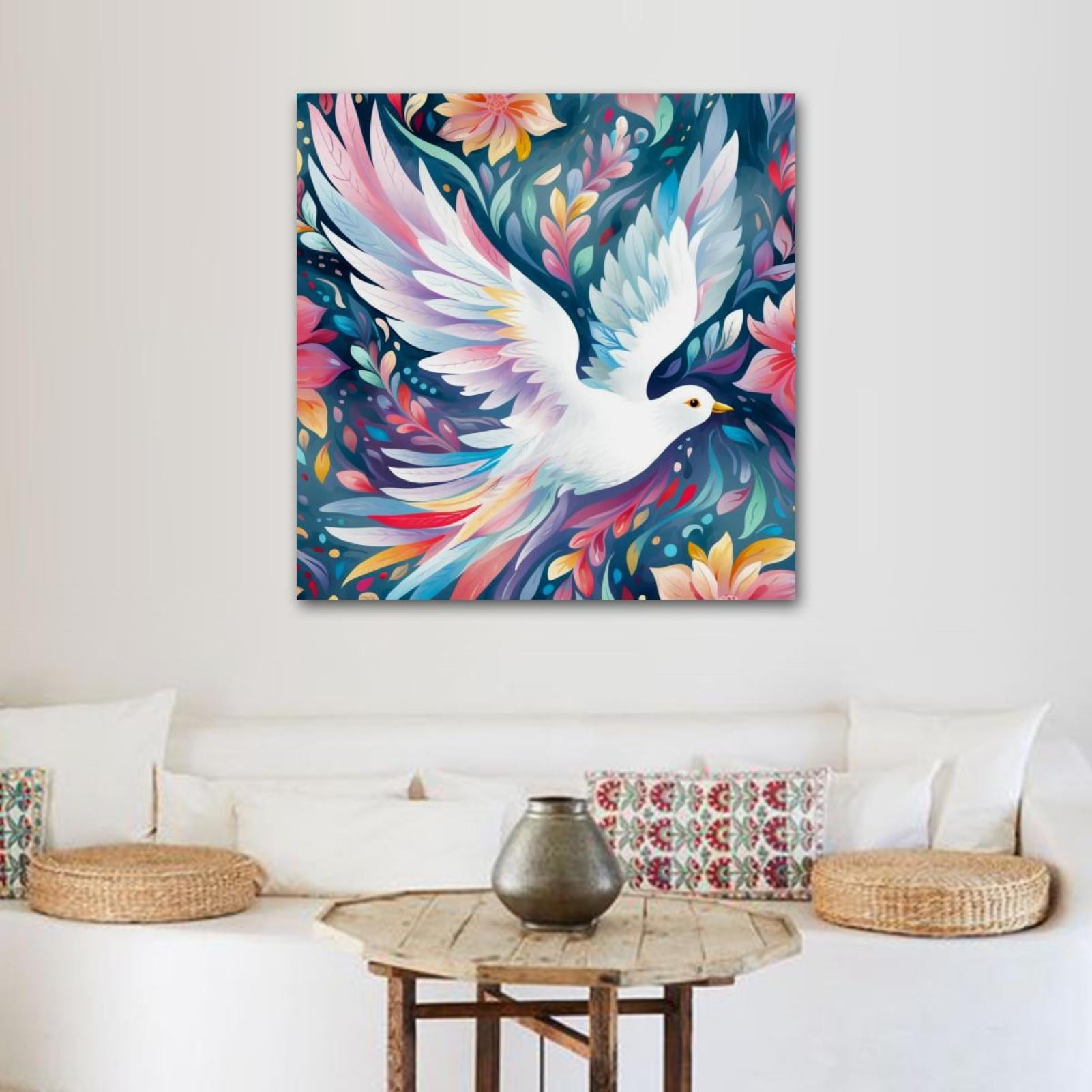 OWNSERIES Peace Dove Pattern Pattern Canvas Wall Art Paintings for ...