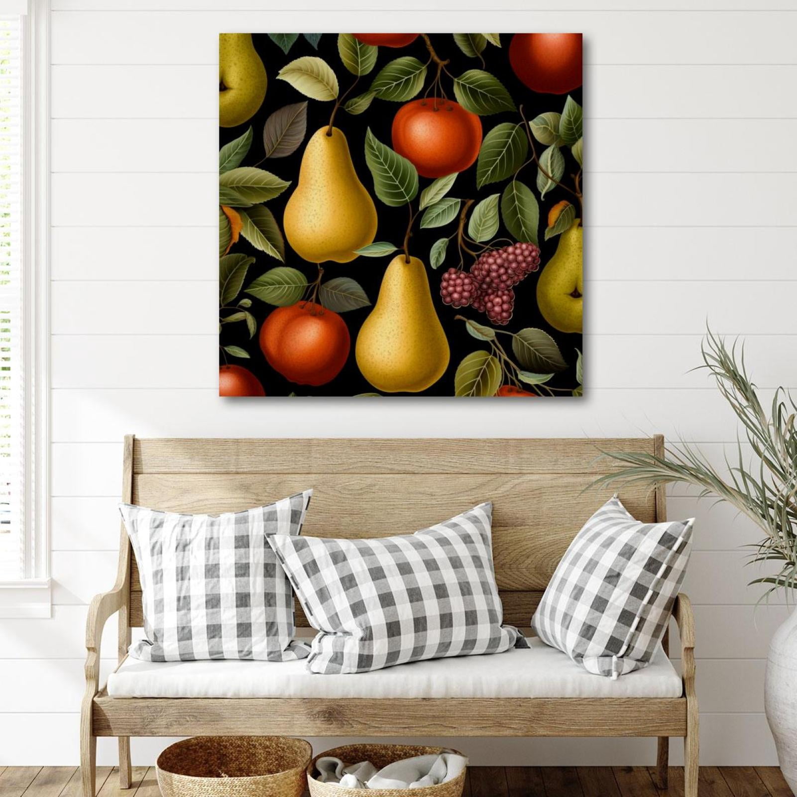 OWNSERIES Pear Pattern Canvas Wall Art Paintings for Living Room Canvas ...