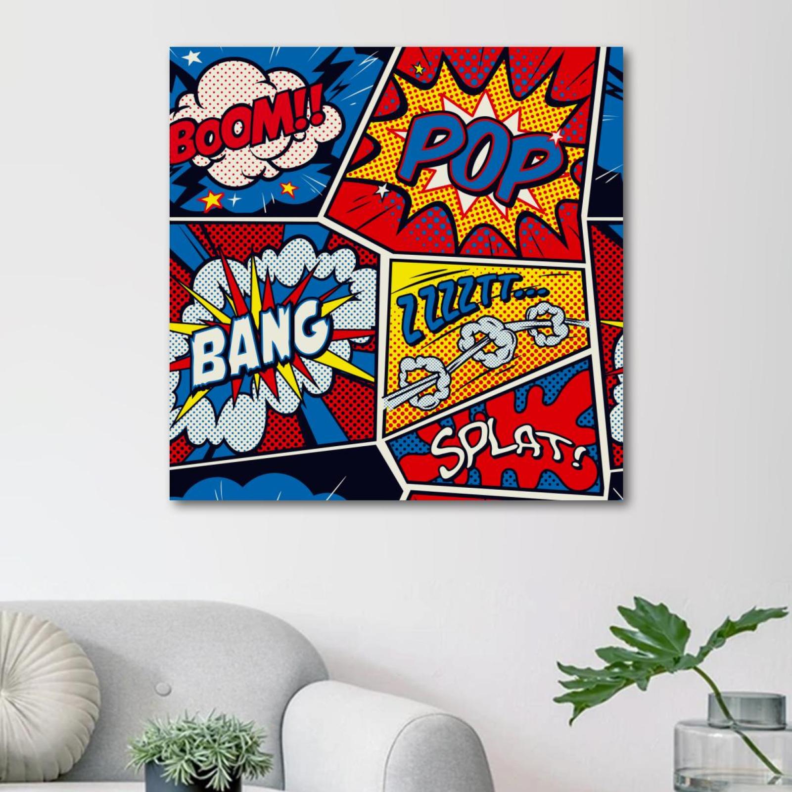 OWNSERIES Pop Art Pattern Canvas Wall Art Paintings for Living Room ...